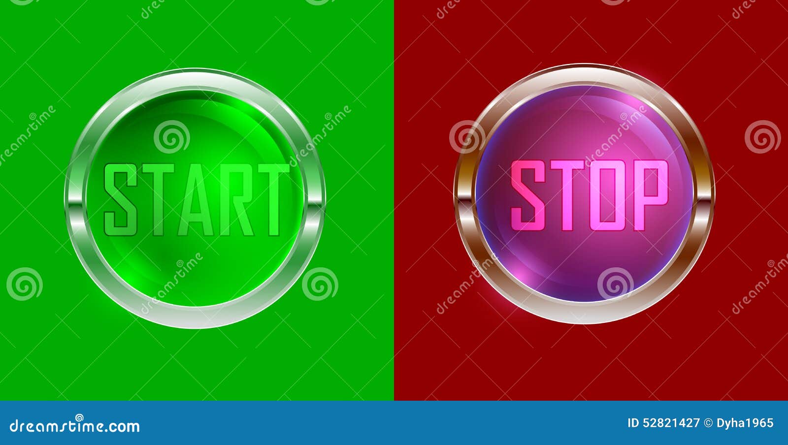 Start-stop01 stock vector. Illustration of object, abstract - 52821427