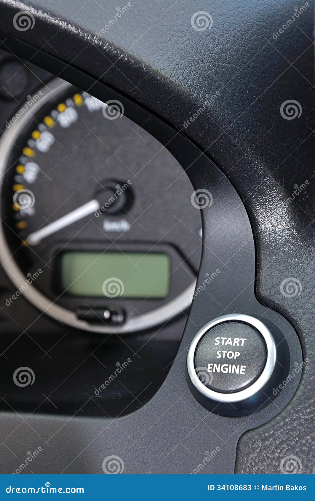 Start Stop Engine Button in Car Stock Image - Image of design, switch ...