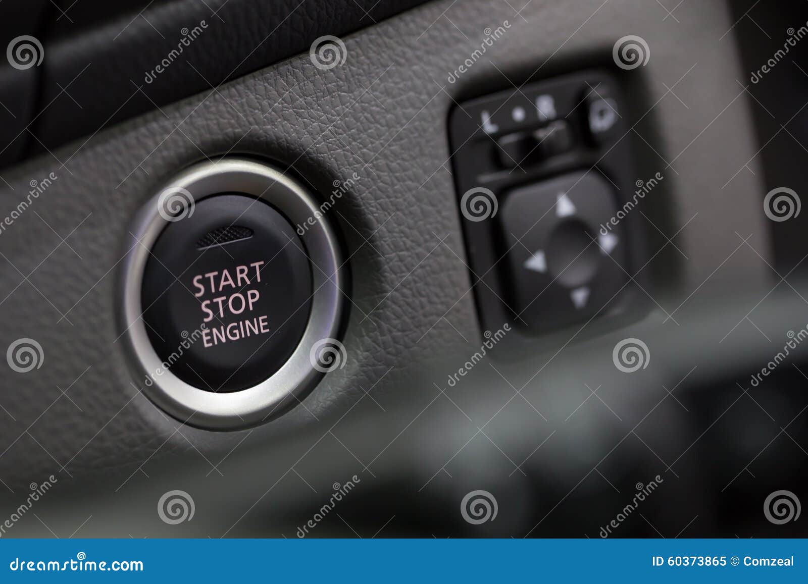 Start Stop Engine Buttons in Car Stock Image - Image of dashboard ...
