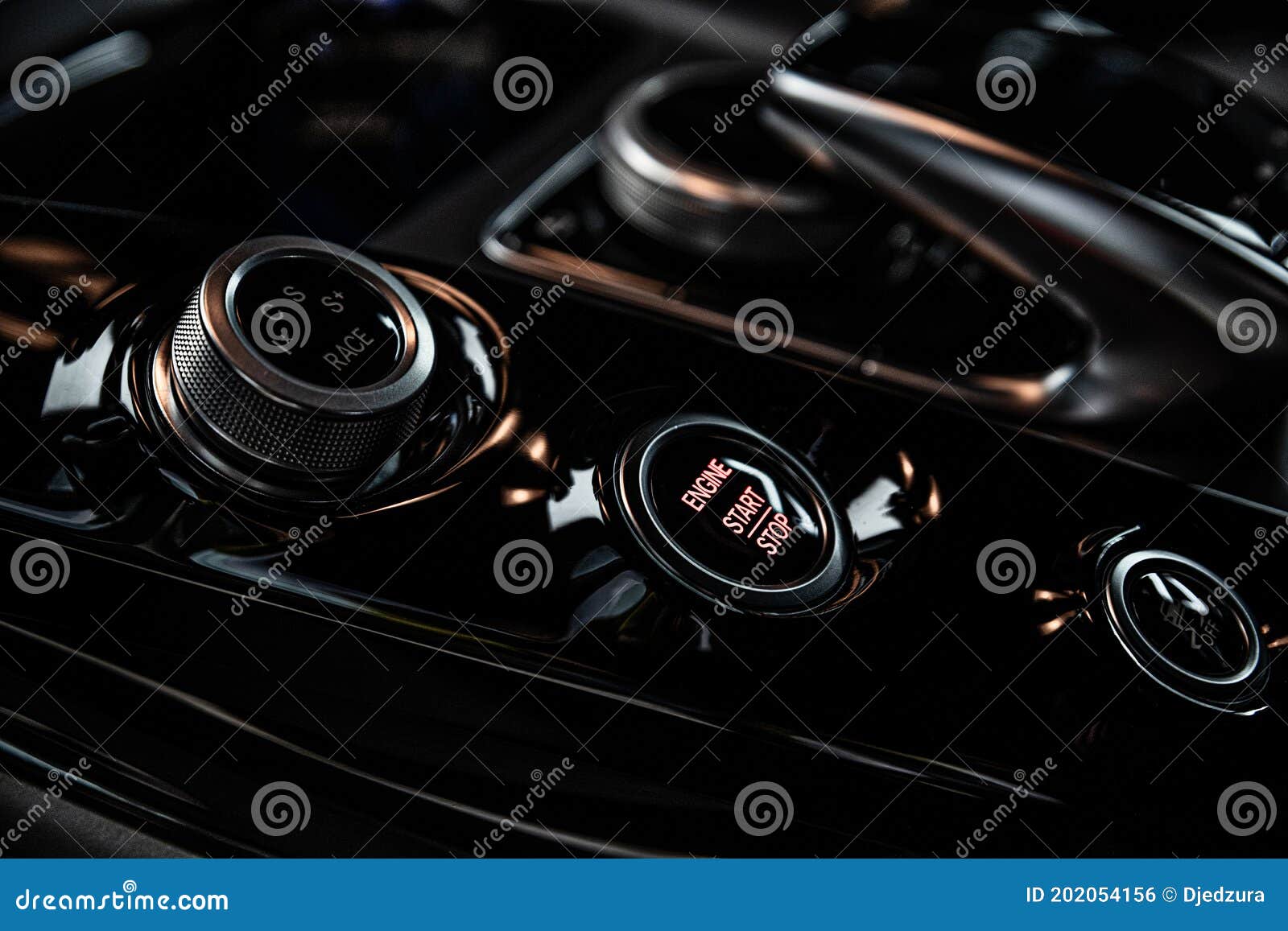 Start and Stop Engine Push Button and Driving Modes Selector Stock ...