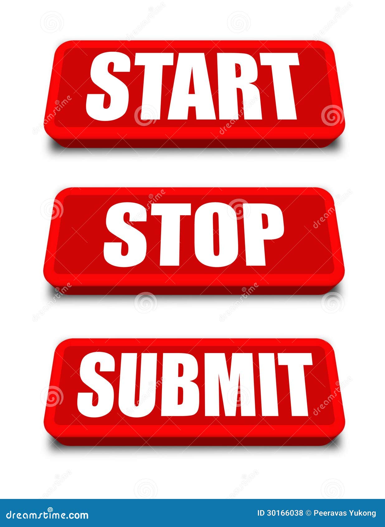Start And Stop Buttons Cartoon Vector | CartoonDealer.com #23900415
