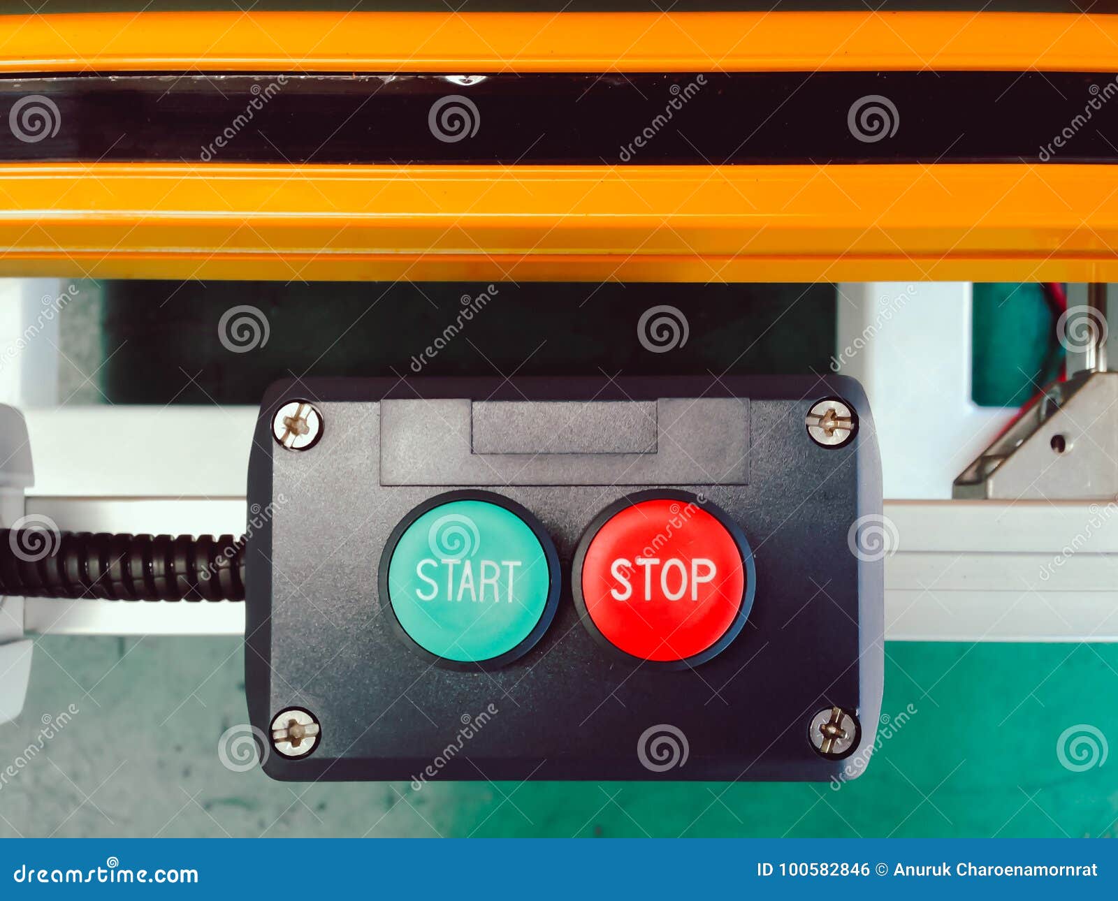 Start and Stop of Switch Button Set Design in Block Control with Stock ...