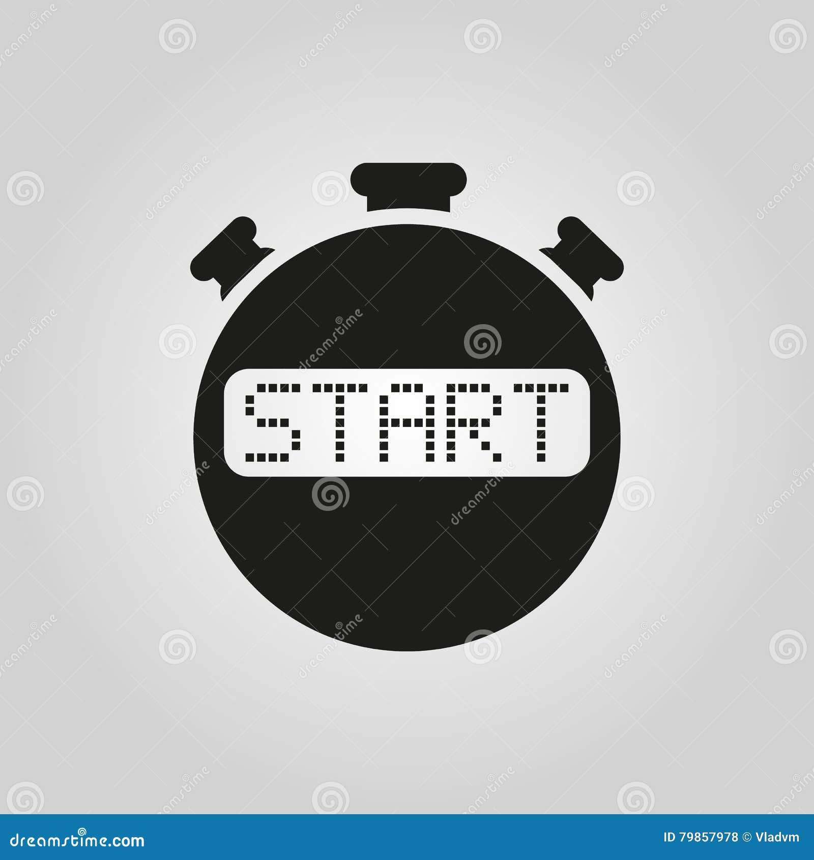 The Start Stopwatch Icon. Clock and Watch, Timer, Countdown Symbol. UI ...