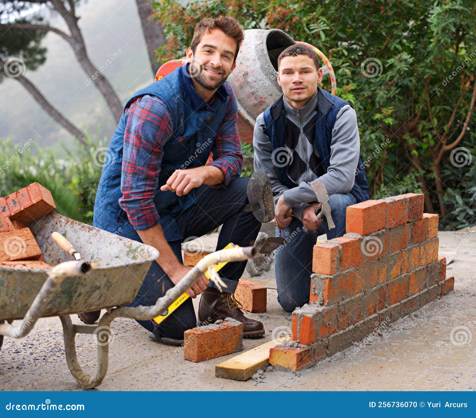 The Start of a Strong Wall - Teaching the Basics. Portrait of a ...