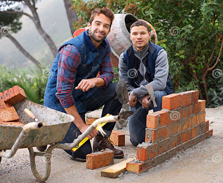 The Start of a Strong Wall - Teaching the Basics. Portrait of a ...