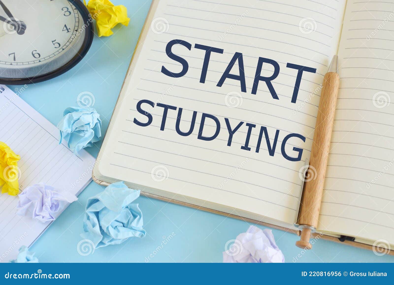 Start Studying Text Written in Notebook, Business Concept . Closeup of ...