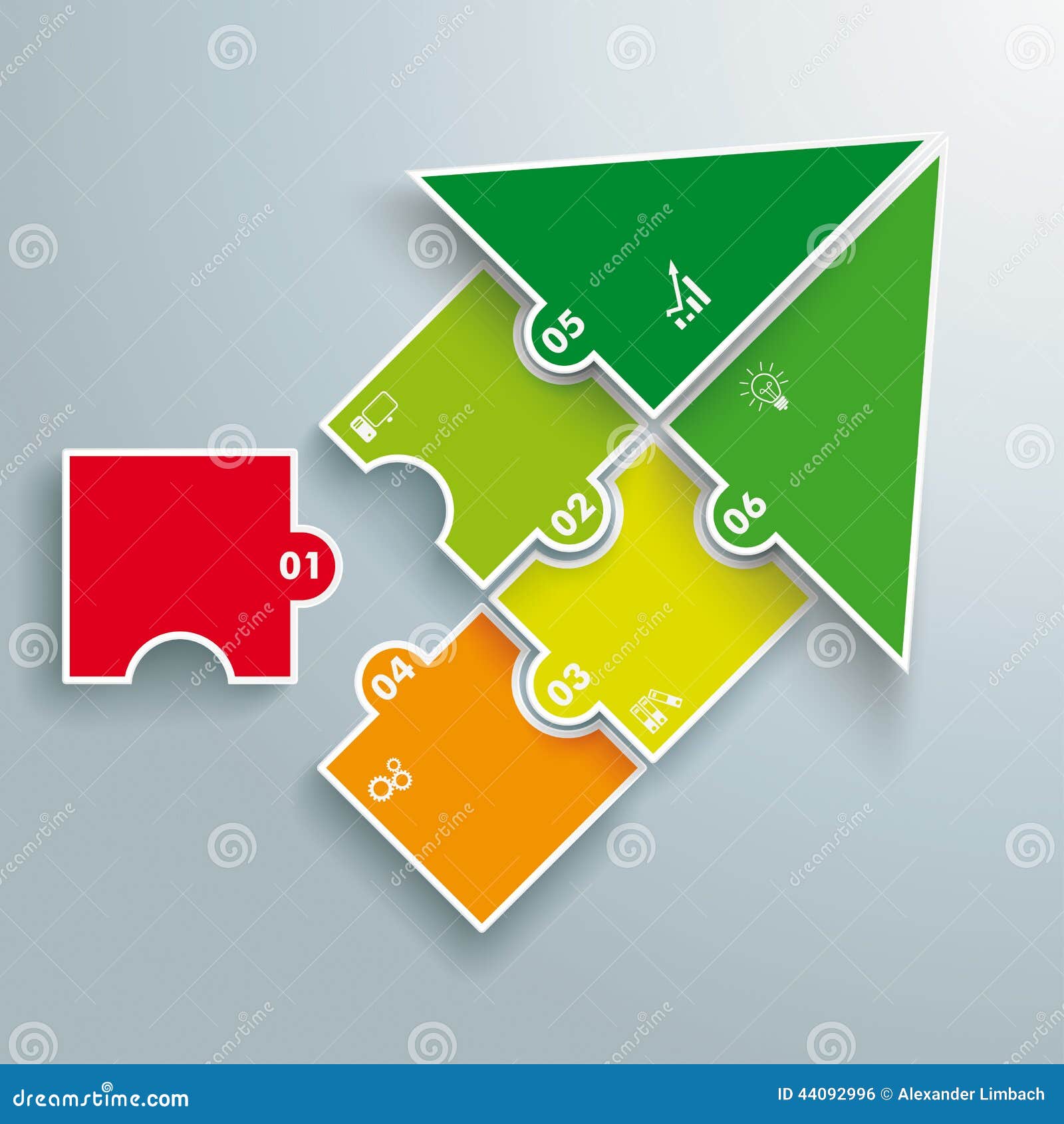 Rectangle Puzzle Pieces Arrow Stock Illustrations – 8 Rectangle Puzzle ...