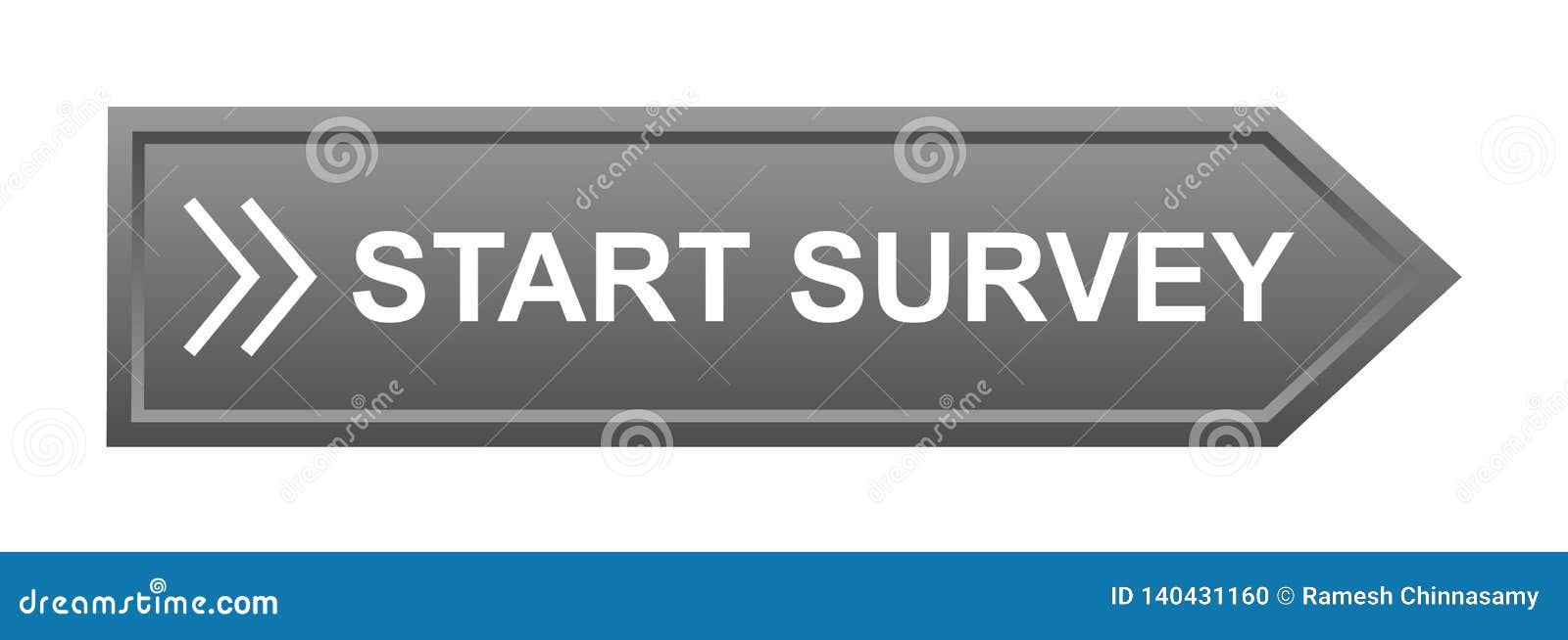 Start survey button stock vector. Illustration of banner - 140431160