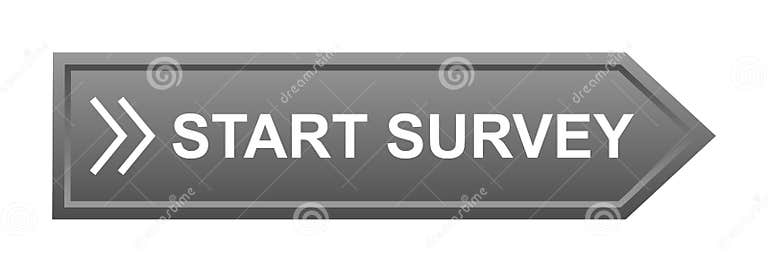 Start survey button stock vector. Illustration of banner - 140431160