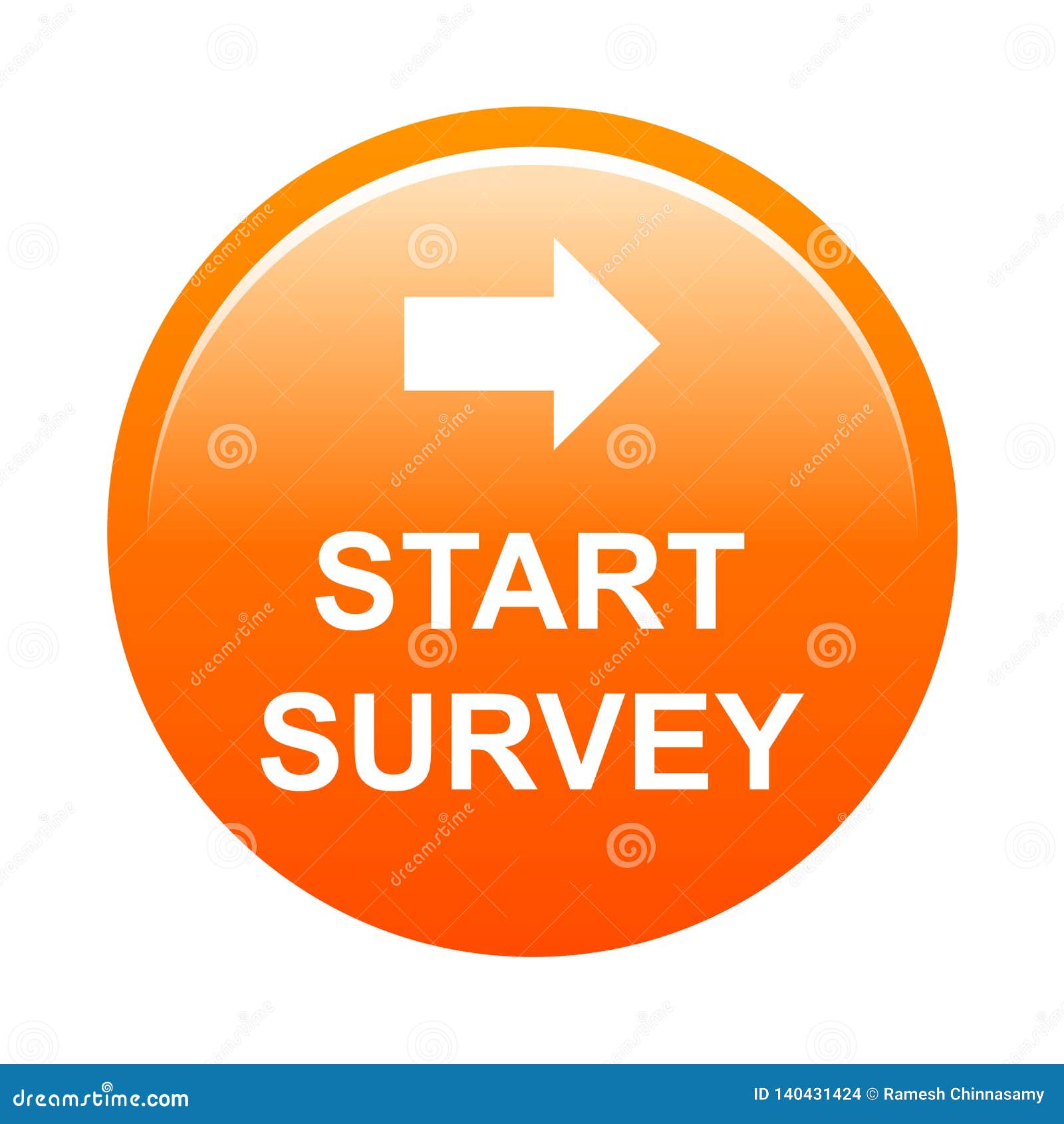 Start survey button stock vector. Illustration of element - 140431424