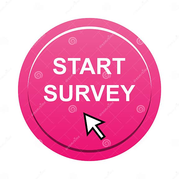 Start survey button stock vector. Illustration of arrow - 140431465