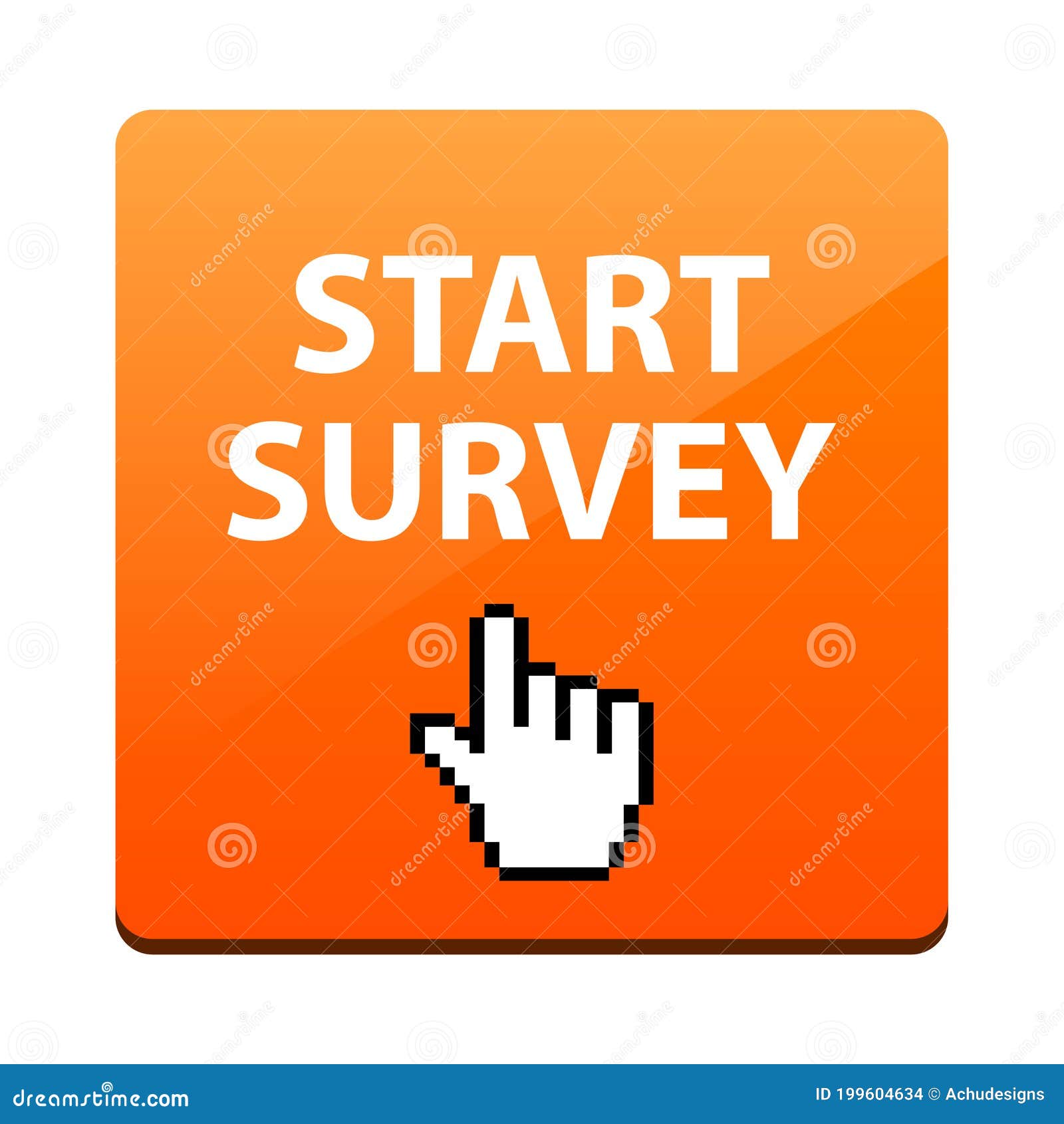 Start survey button stock vector. Illustration of concept - 199604634