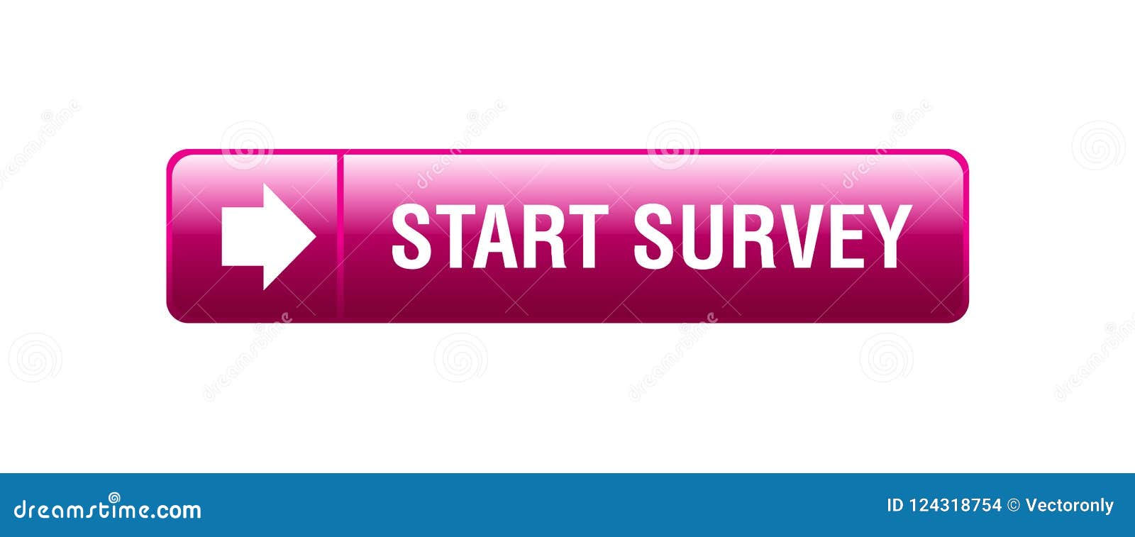 Survey button stock illustration. Illustration of banner - 124318754