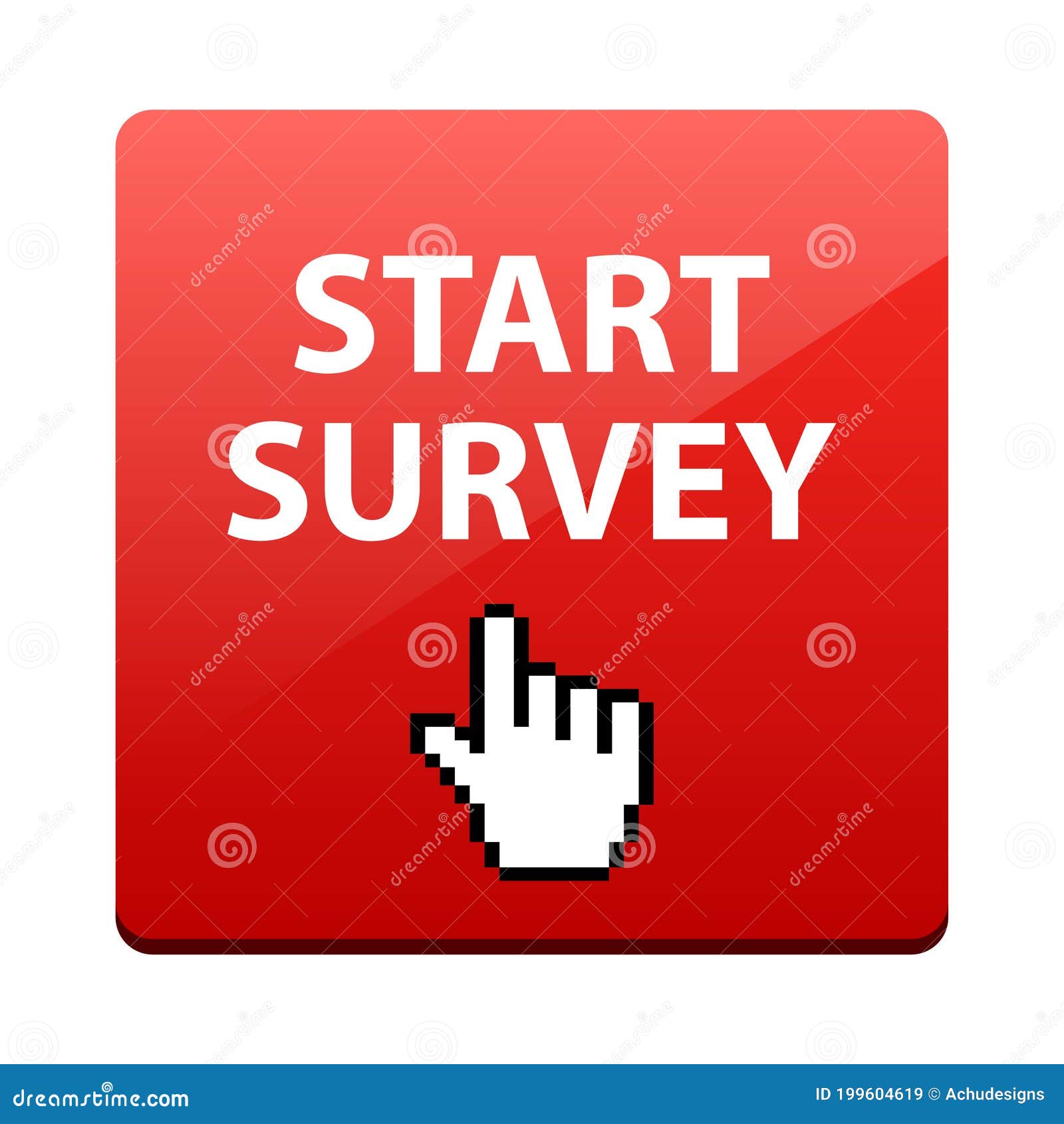 Start survey button stock vector. Illustration of element - 199604619