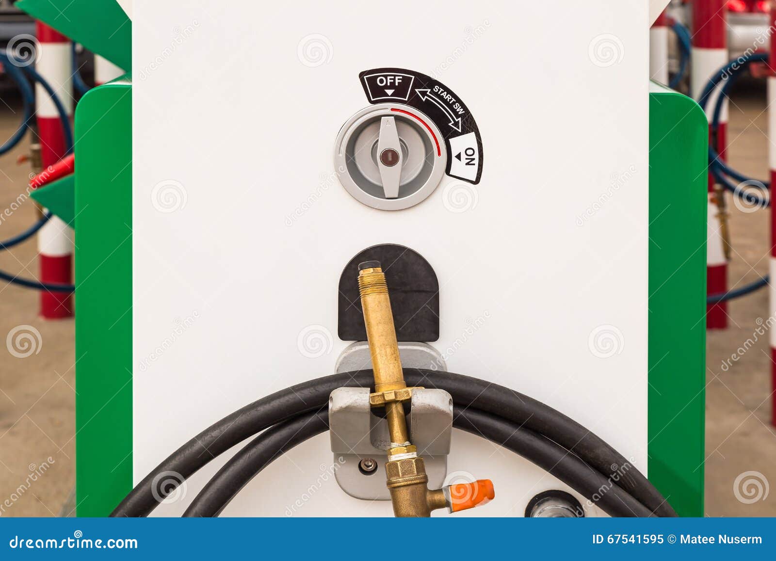 Start Switch of Lpg Dispenser Stock Image - Image of refuel, rotary ...
