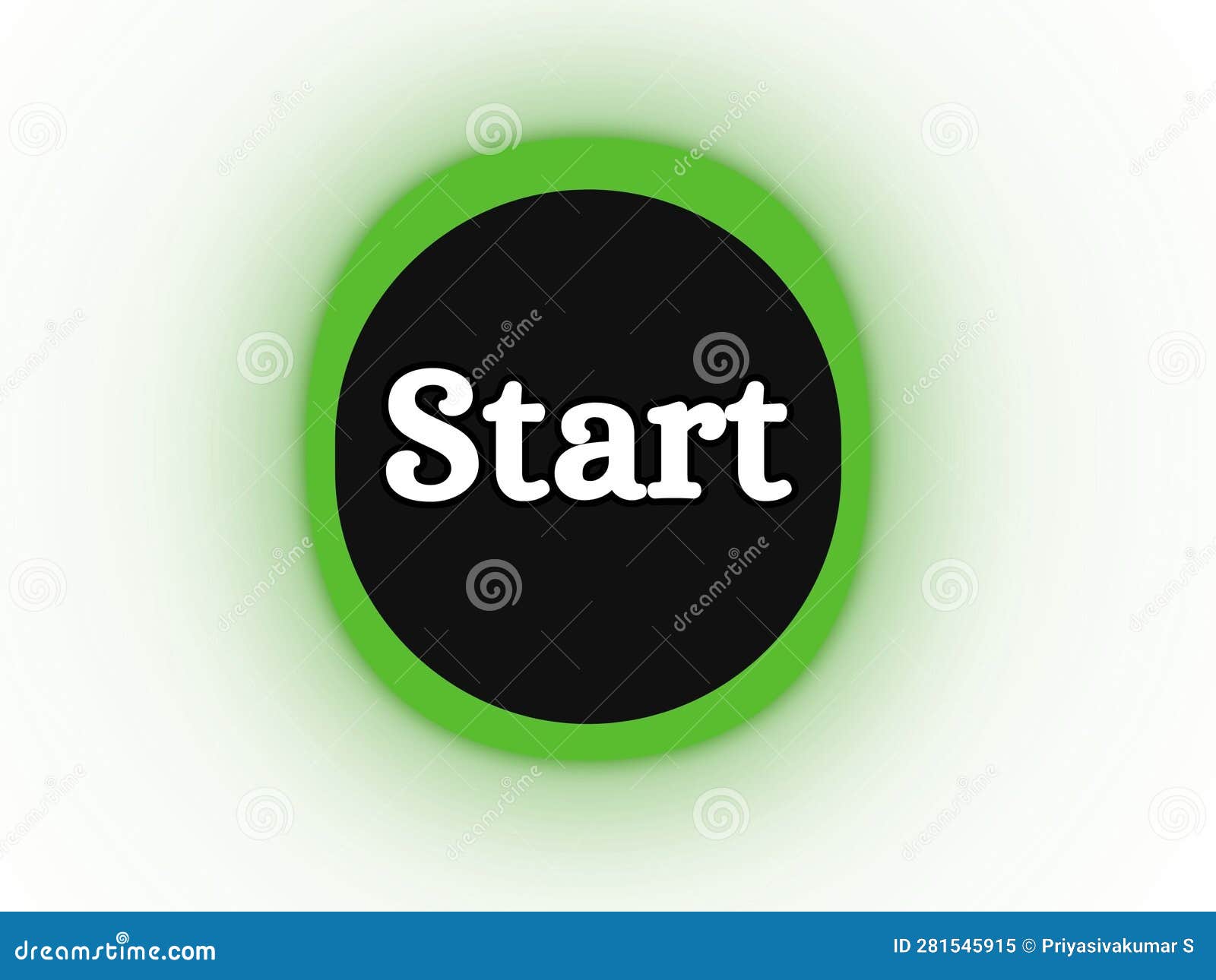 Start Text Written on Green Neon Effect - 1 Stock Illustration ...