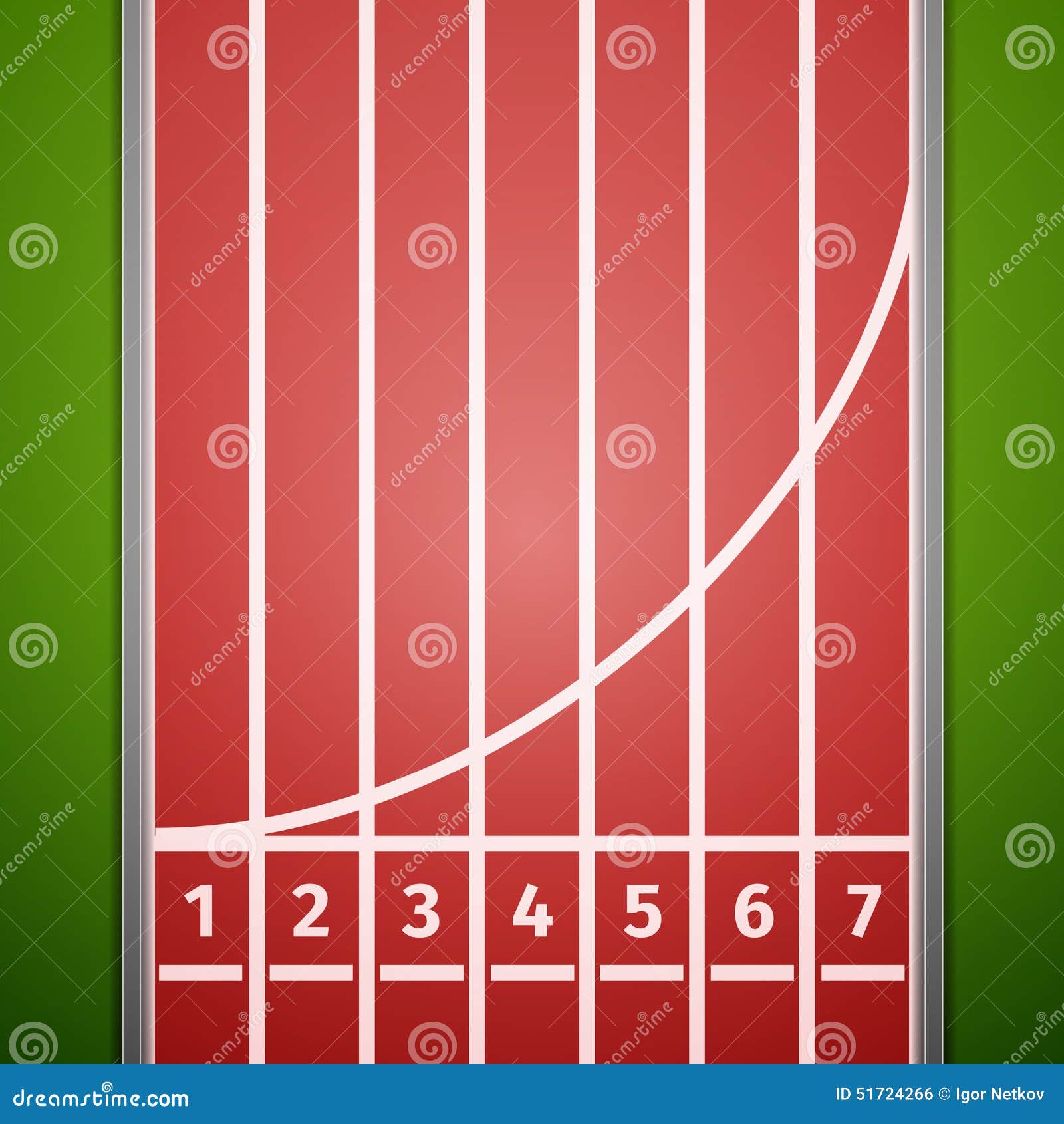 Start track stock vector. Illustration of planning, line - 51724266