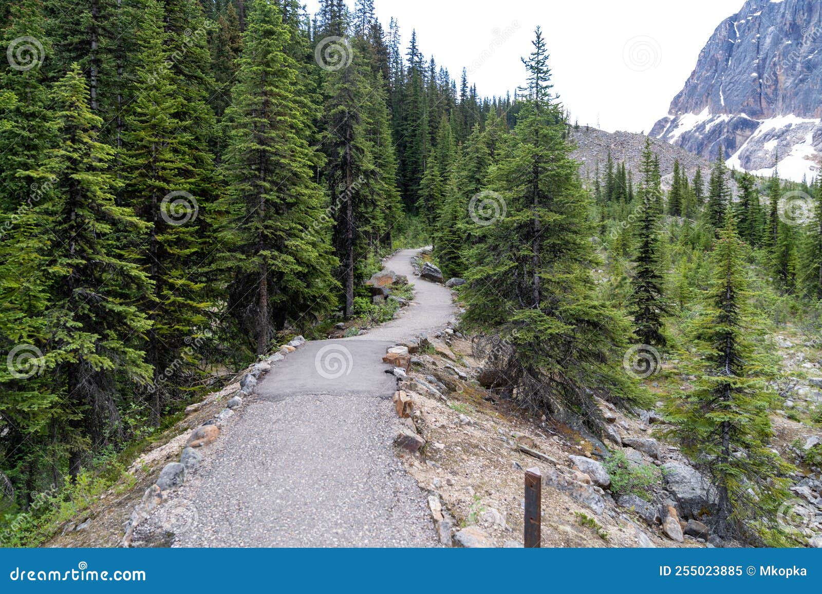 Start of the Trail for the Path of the Glacier and Edith Cavell Meadows ...