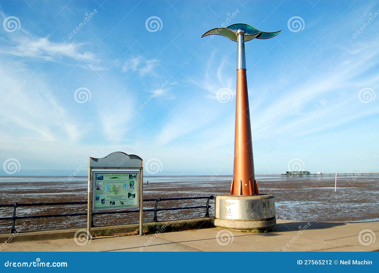 Start of the Trans Pennine Trail, Southport Editorial Photography ...