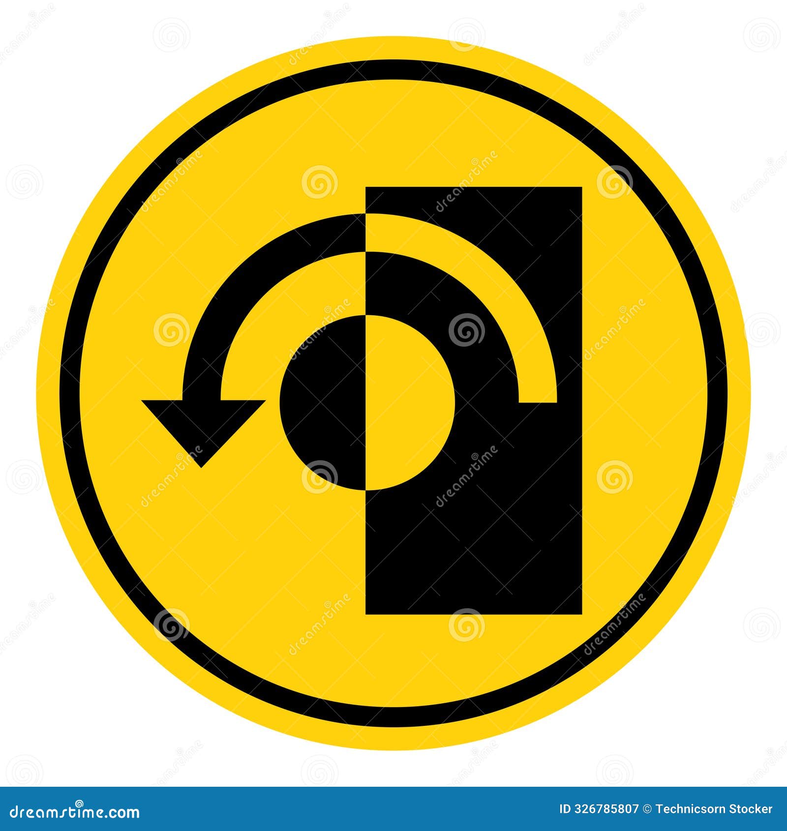 Start Turn To Open Symbol Sign, Vector Illustration, Isolate on White ...