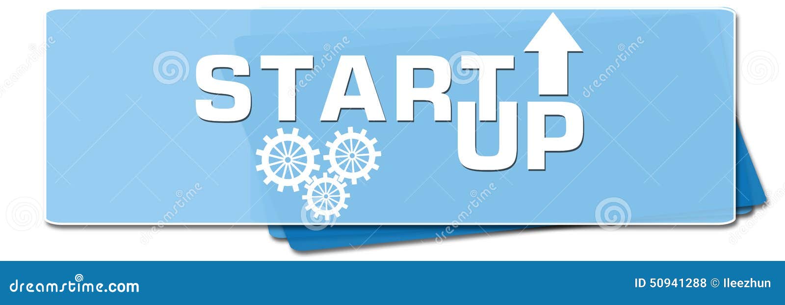 Start Up Blue Squares stock illustration. Illustration of arrows - 50941288