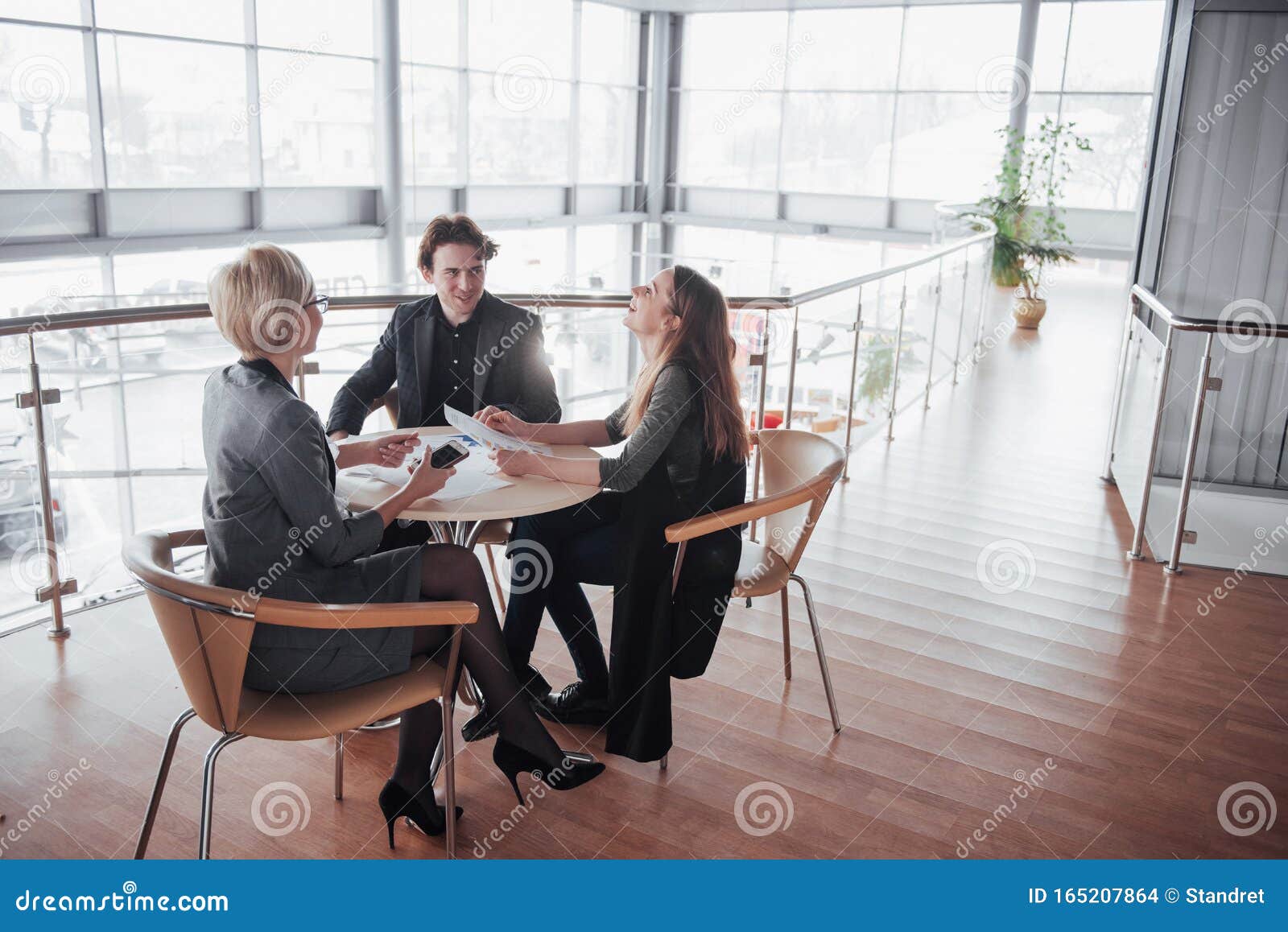 Start Up Business. Group of Young Architect at Office Stock Photo ...