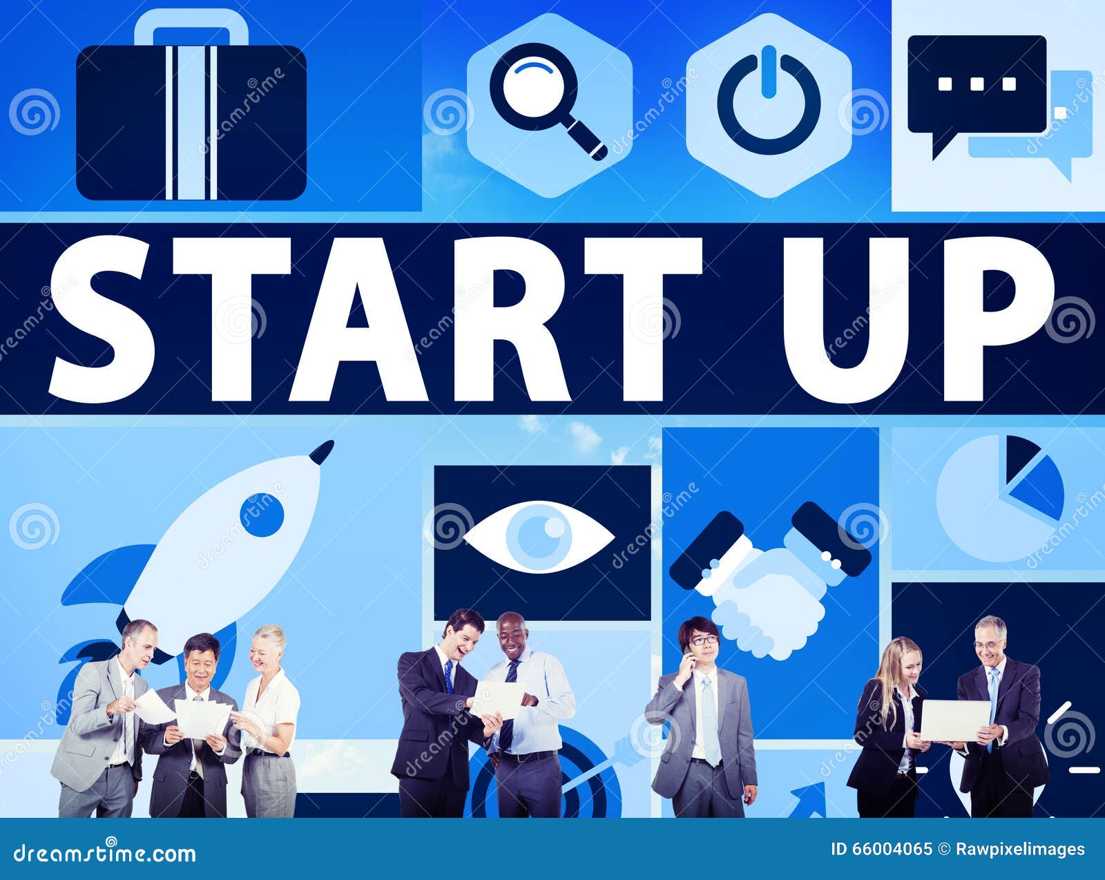 Start Up Business New Launch Technology Concept Stock Image - Image of ...