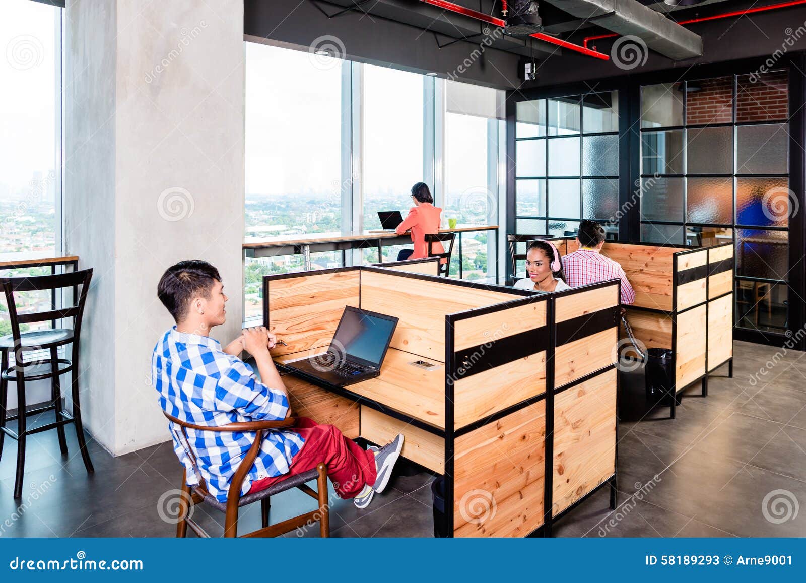 People Working Cubicles Office Stock Photos - Free & Royalty-Free Stock ...
