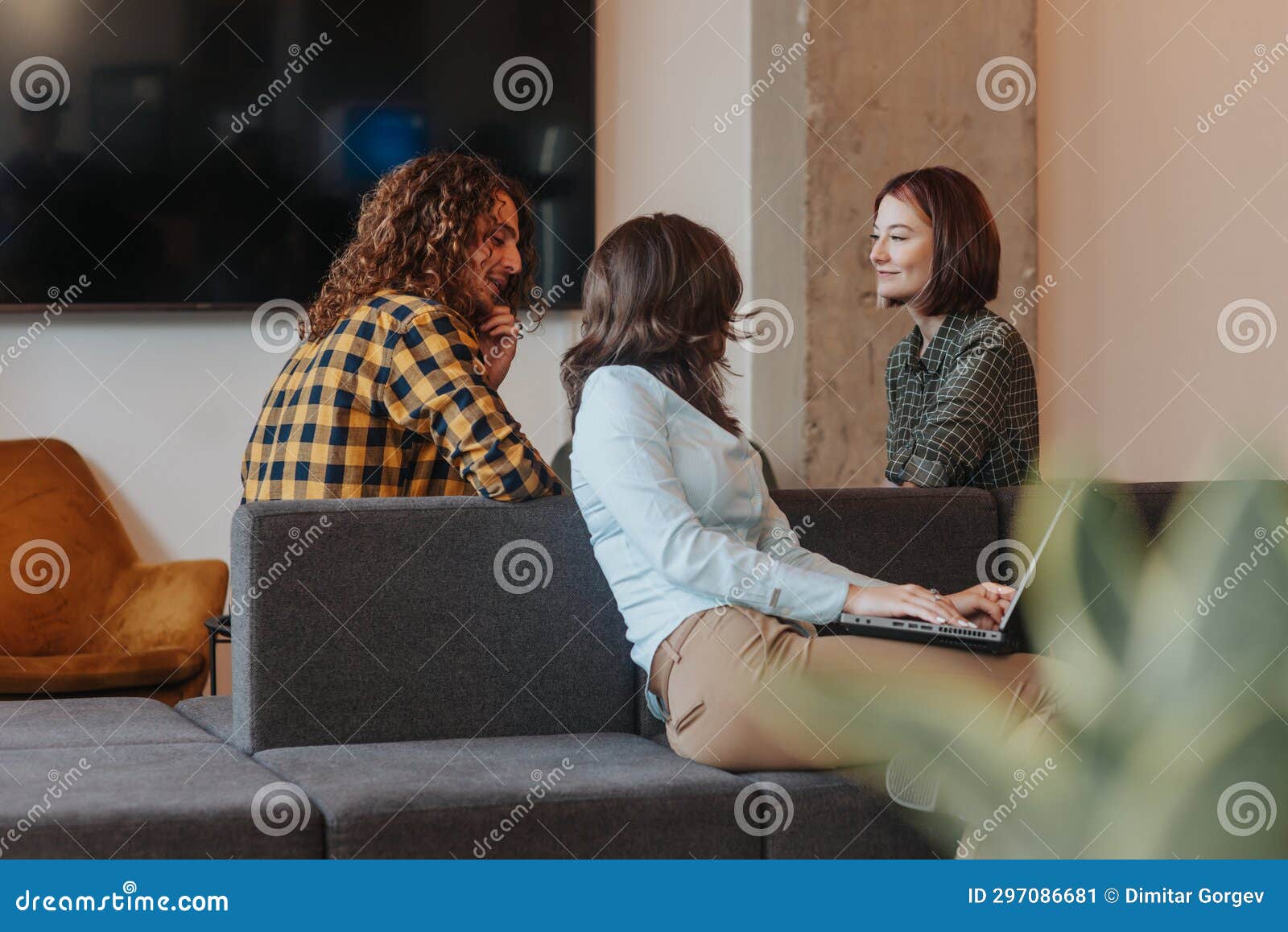 Young Start-up Business Team Working Stock Image - Image of revenue ...