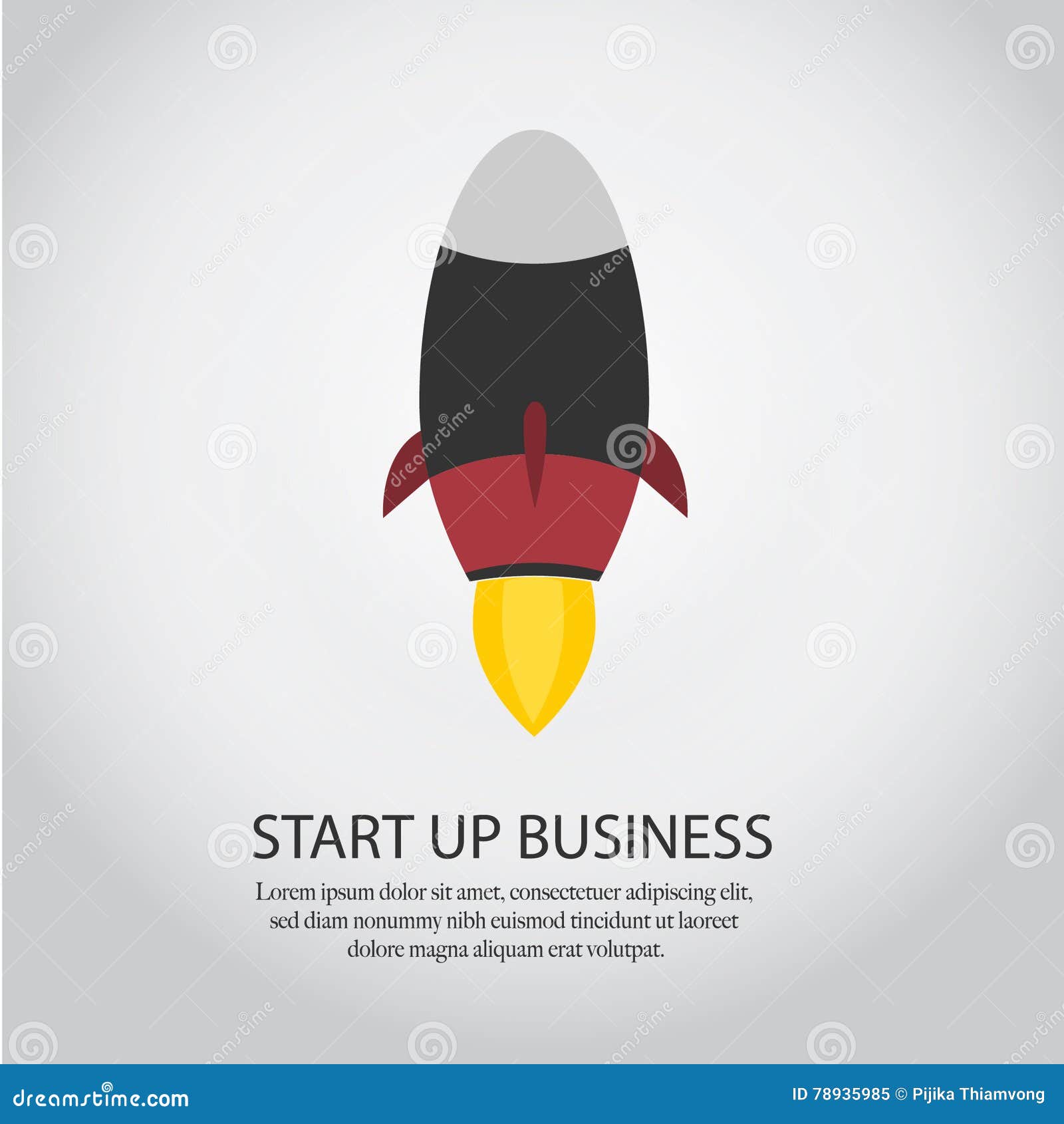 Start Up Business Vector. stock vector. Illustration of brainstorm ...