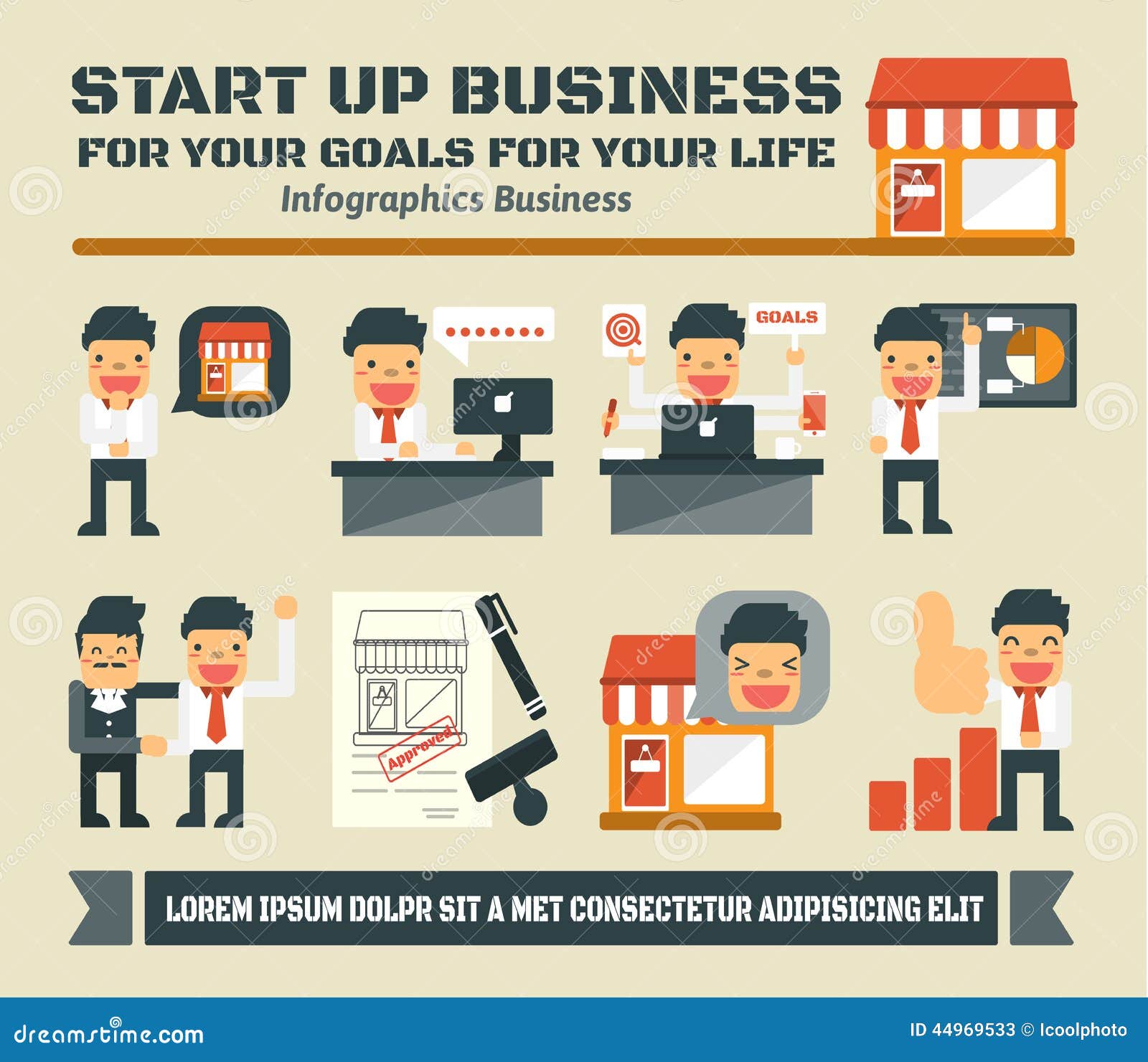 Start Up Business stock vector. Illustration of media - 44969533