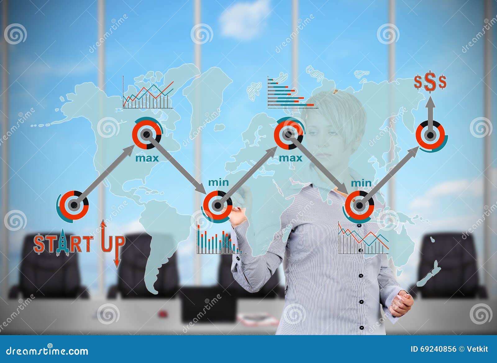 Start up chart stock photo. Image of investment, arrow - 69240856