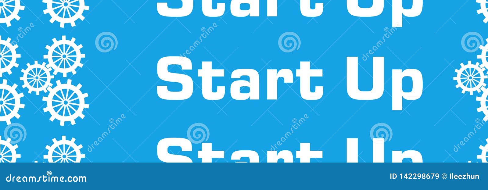 Start Up Blue Repeated Text Symbol Stock Illustration - Illustration of ...