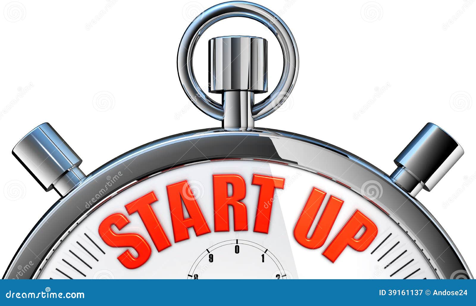Start up stock illustration. Illustration of start, watch - 39161137