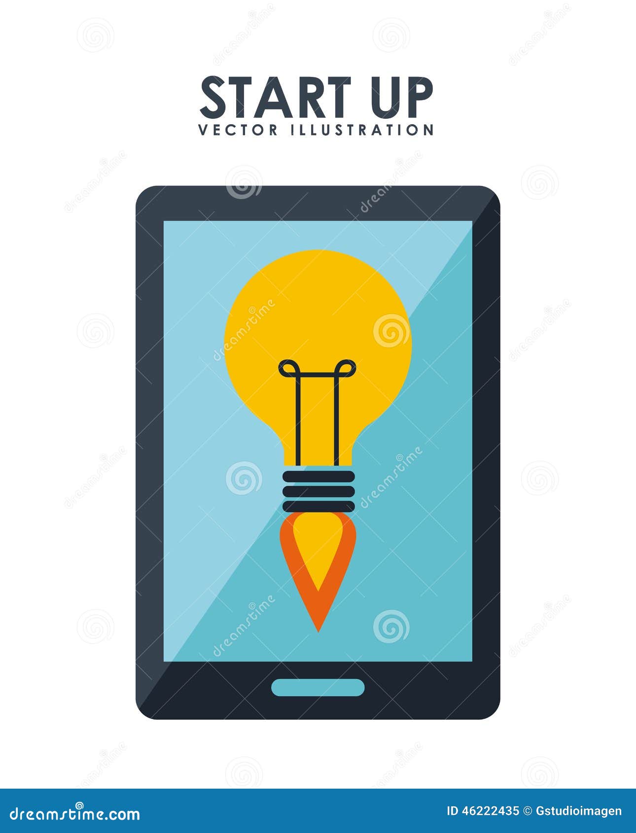 Start up design stock vector. Illustration of business - 46222435