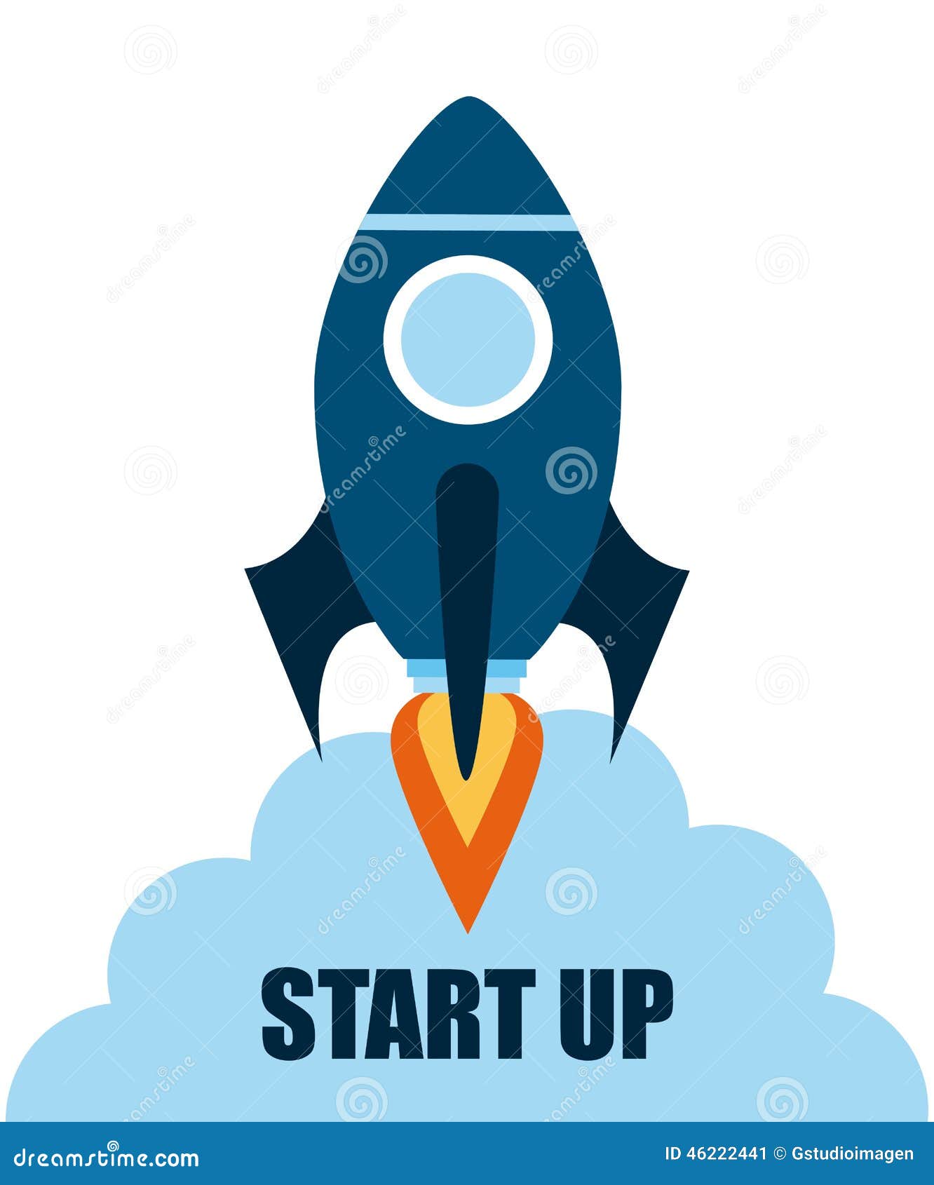 Start up design stock vector. Illustration of process - 46222441