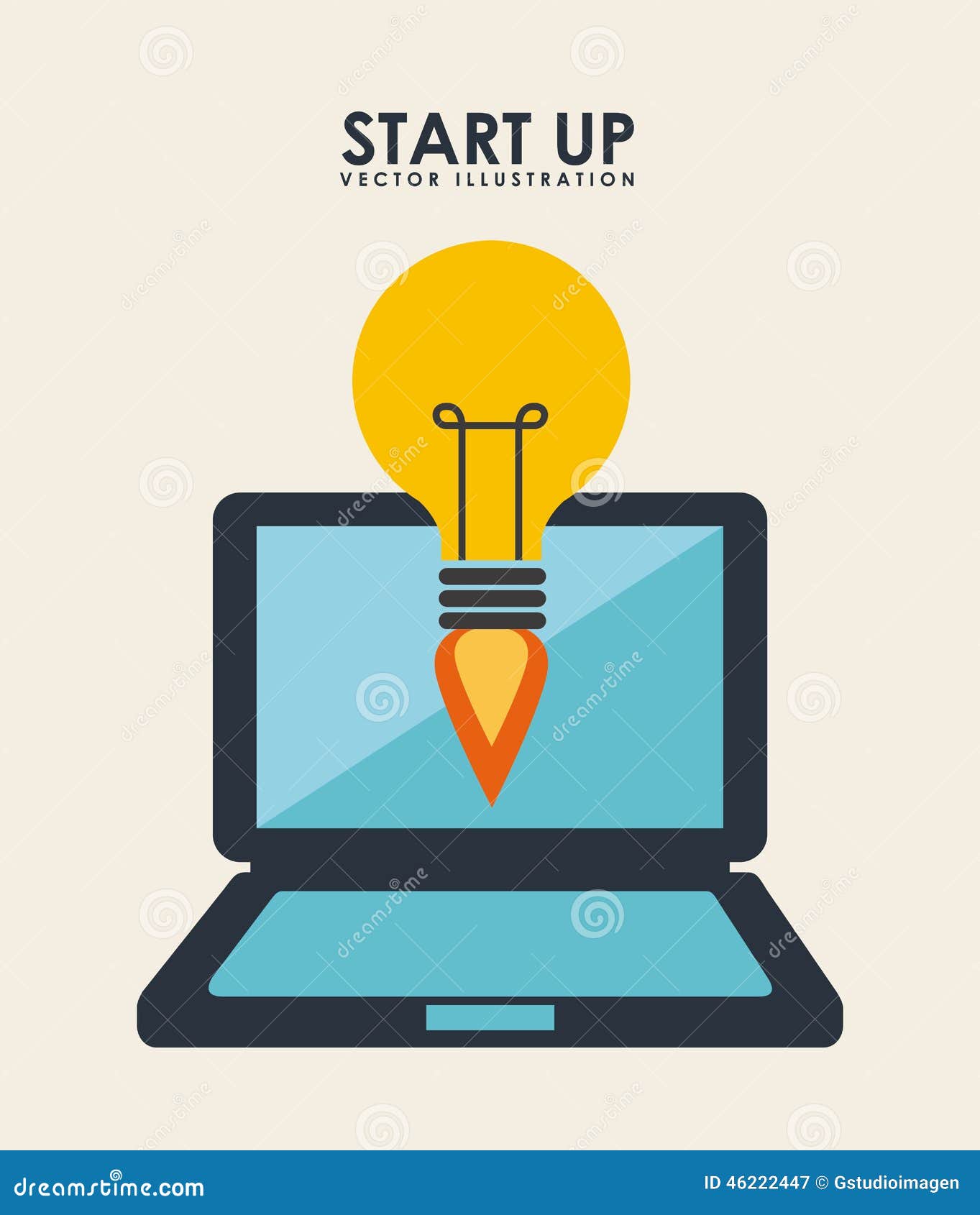 Start up design stock vector. Illustration of product - 46222447
