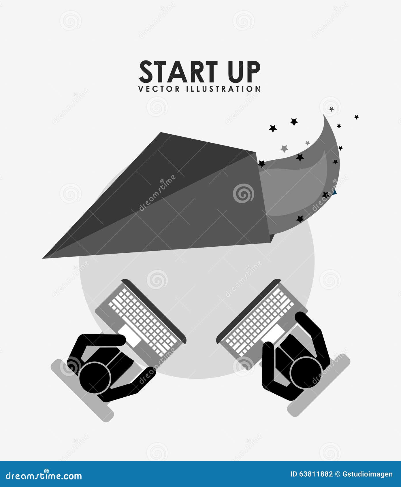 Start up design stock illustration. Illustration of management - 63811882