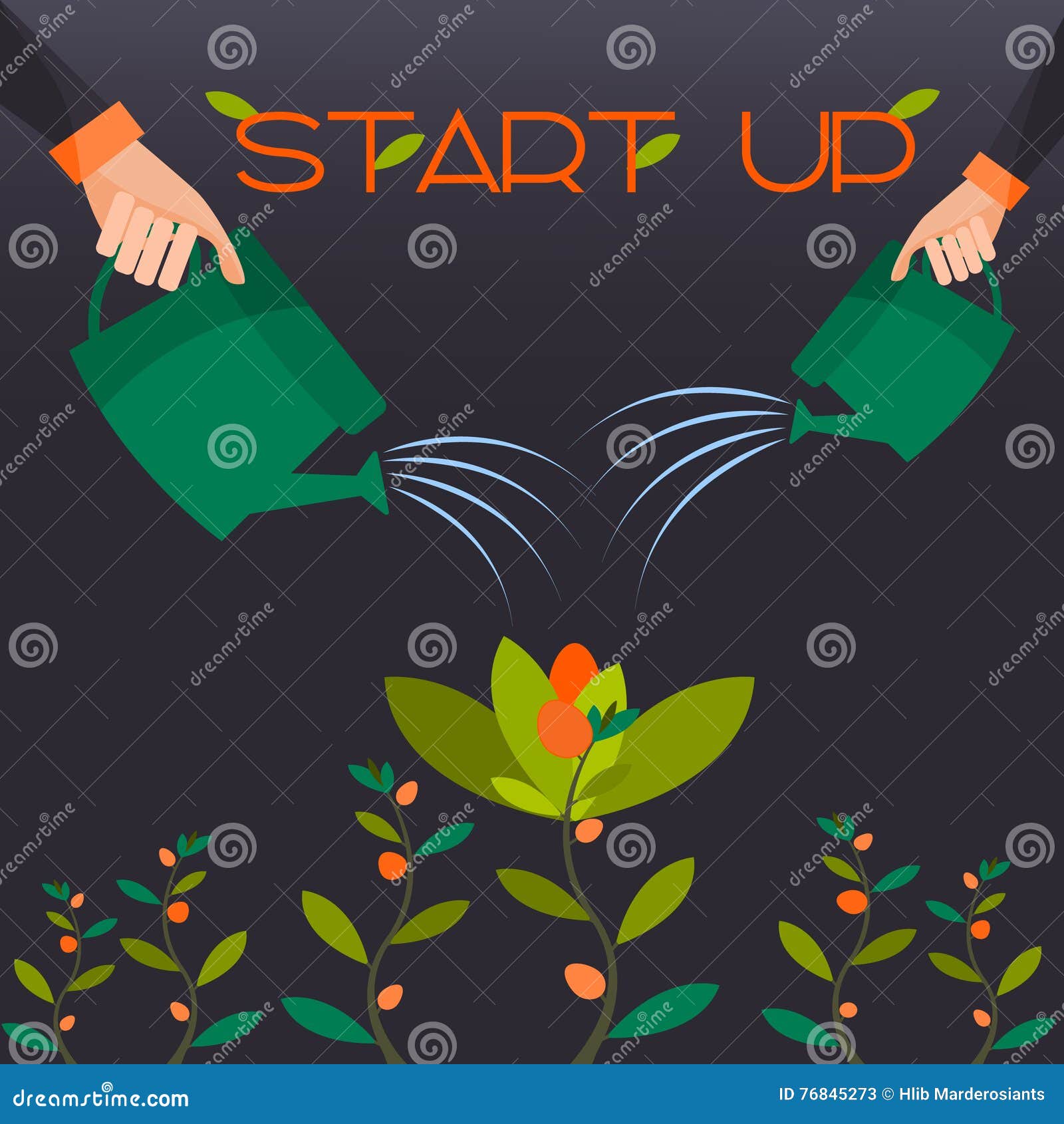 Start-up in the Form of a Flower Attachment Profit Expectation Stock ...