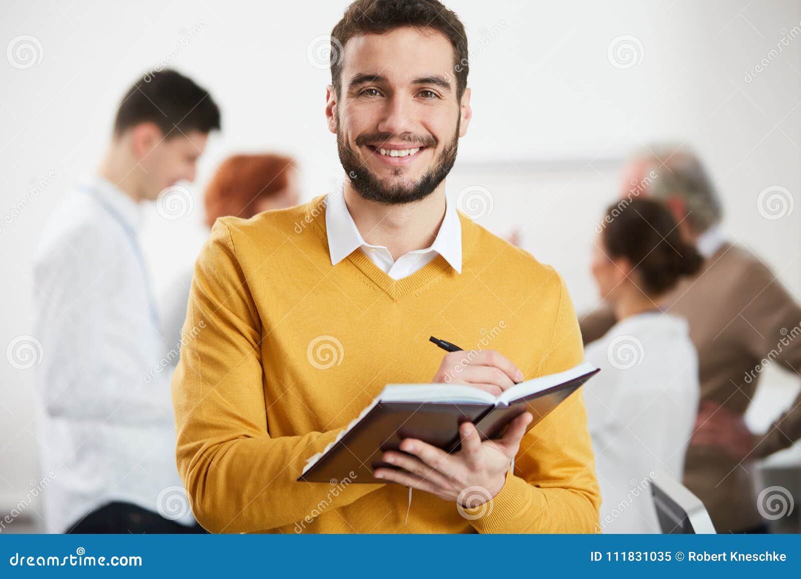 Start-up Founder Taking Notes Stock Image - Image of entrepreneur ...
