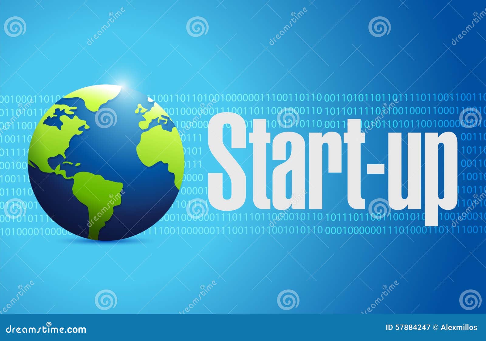 Start-up Globe Sign Concept Illustration Stock Illustration ...