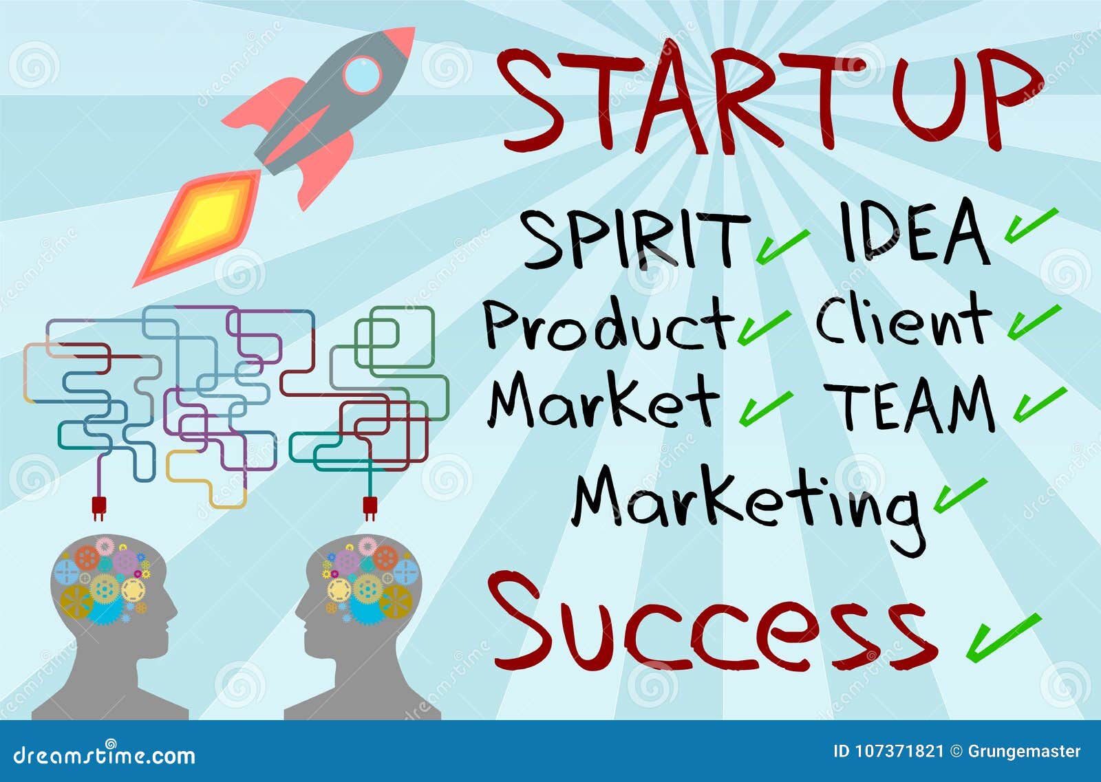 Start Up and Innovation Concept Stock Vector - Illustration of symbol ...