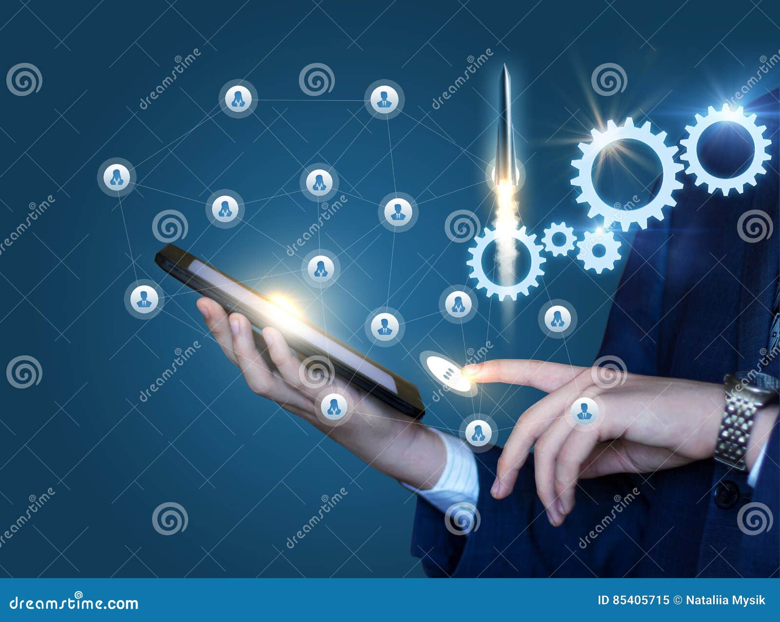 Start-up of Innovative Technologies in Business. Stock Image - Image of ...