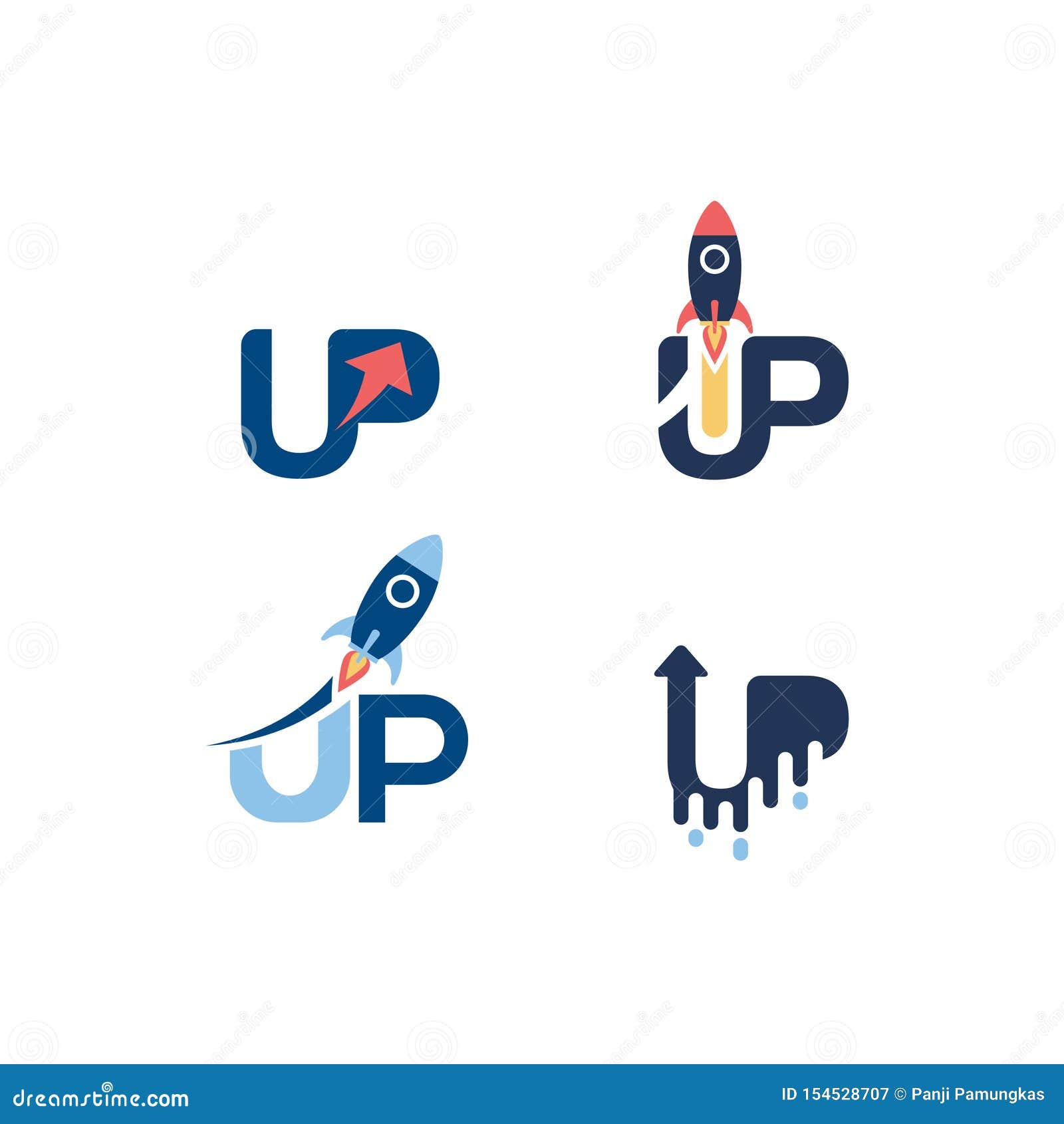 Start Up Logo Set Logo Sign Symbol Icon Stock Illustration ...