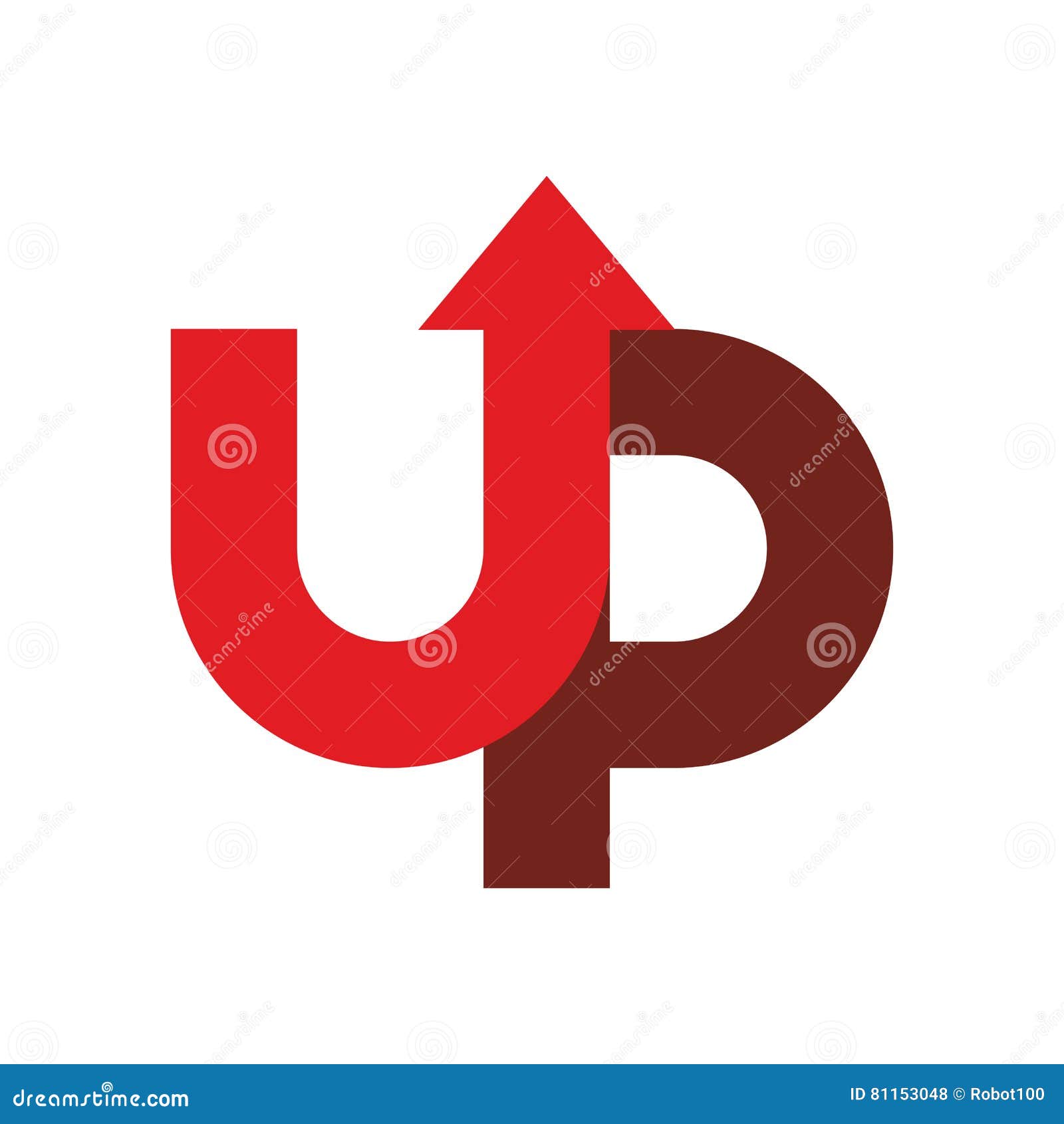 Start Up Logo. Up Arrow Emblem Stock Vector - Illustration of creation ...