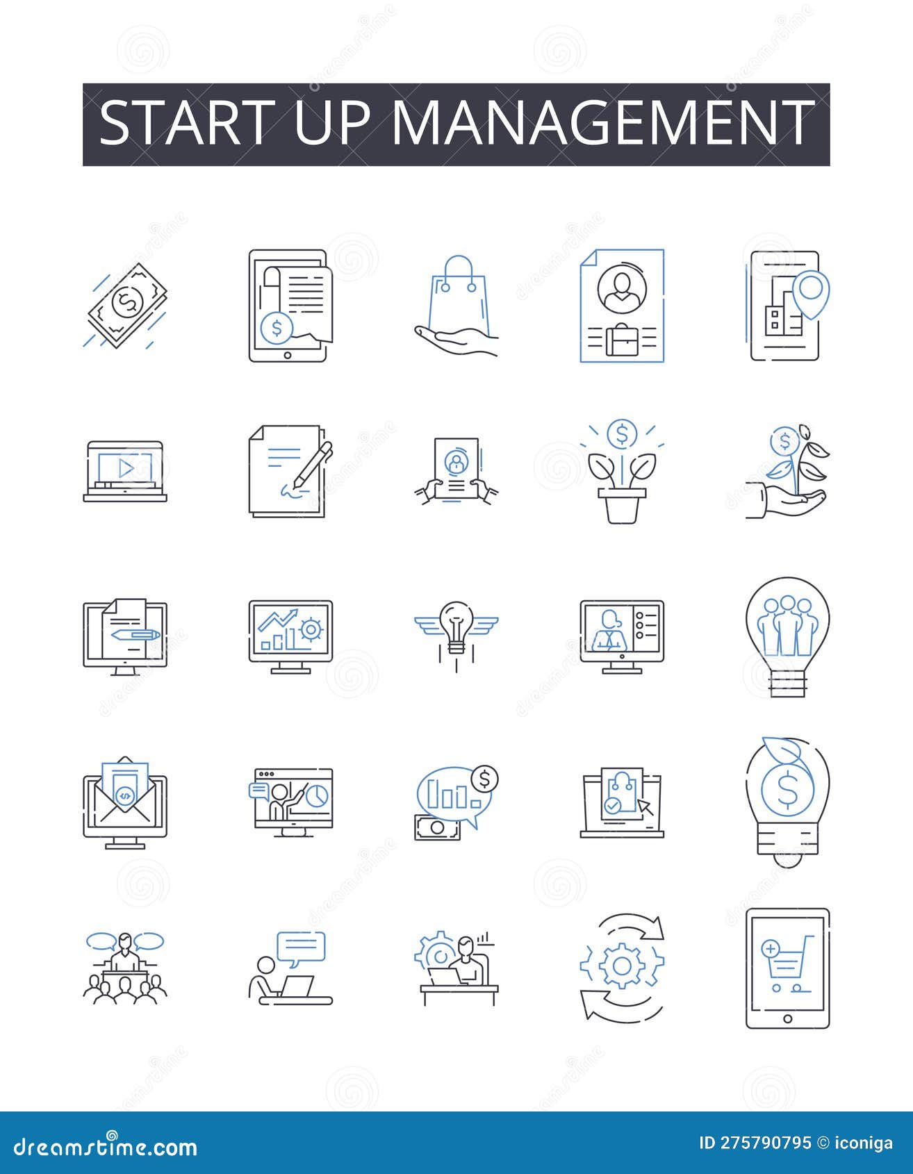 Emerging Guidance Line Icons Collection. Innovation, Progression ... Emerging Guidance Line Icons Collection. Innovation, Progression ...