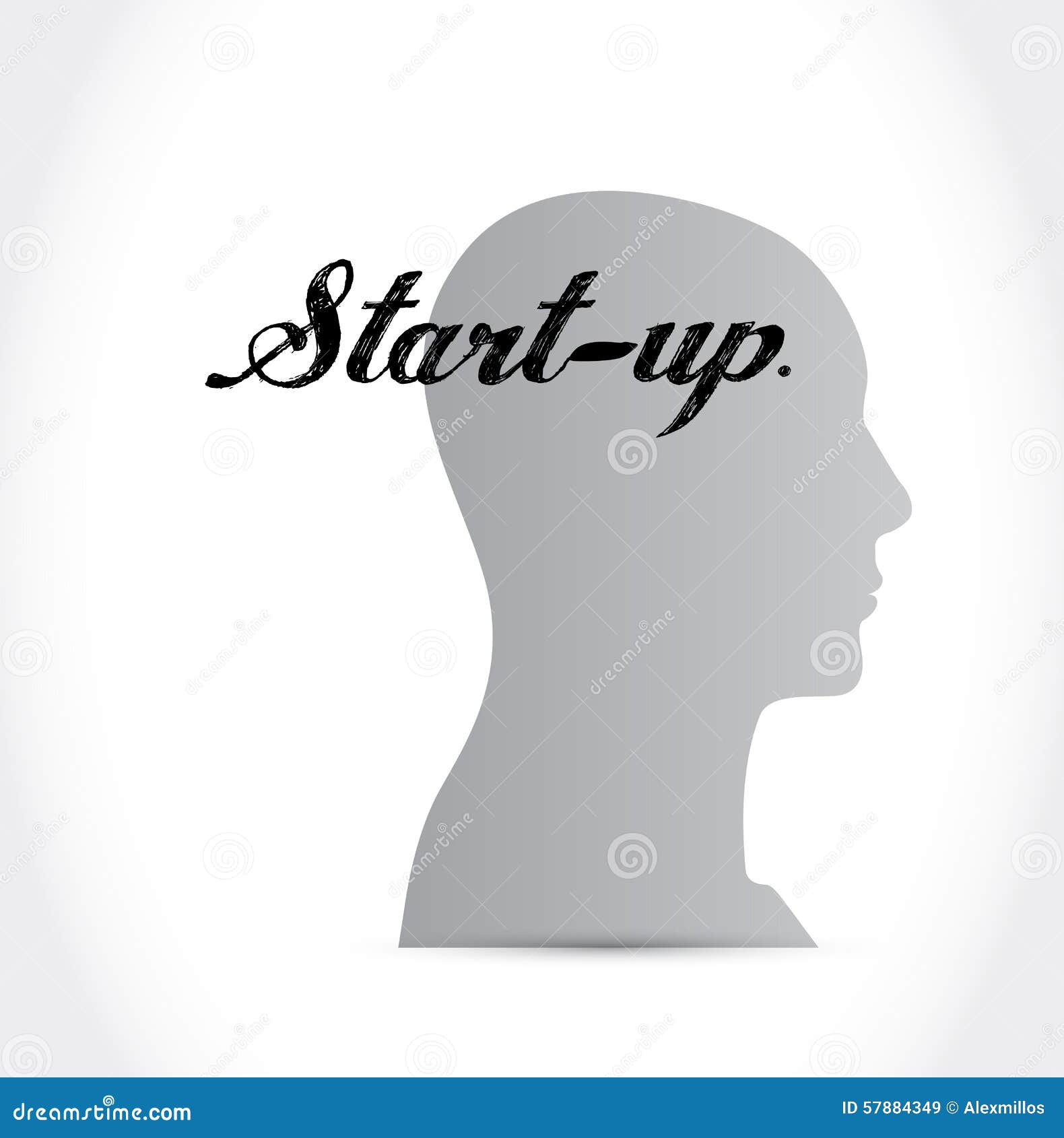 Start-up Mind Sign Concept Illustration Stock Illustration ...