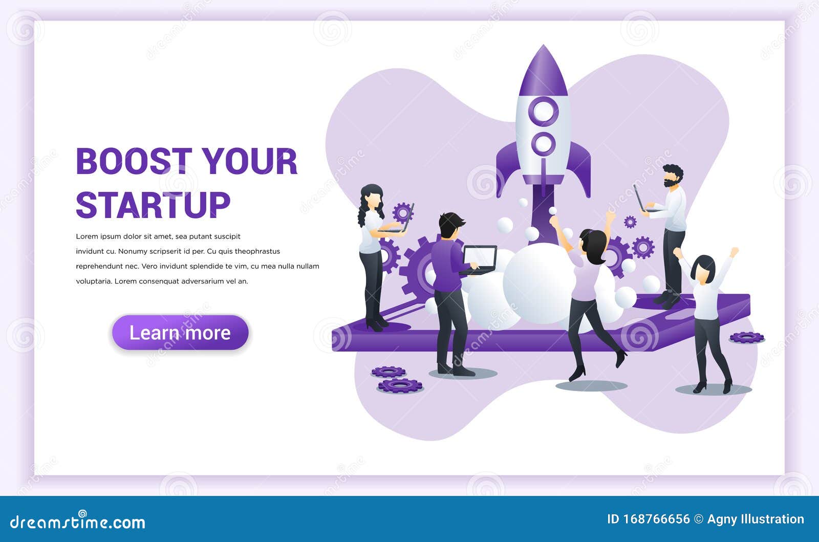 Start Up Project Concept for Mobile Development. Boost Your Business ...