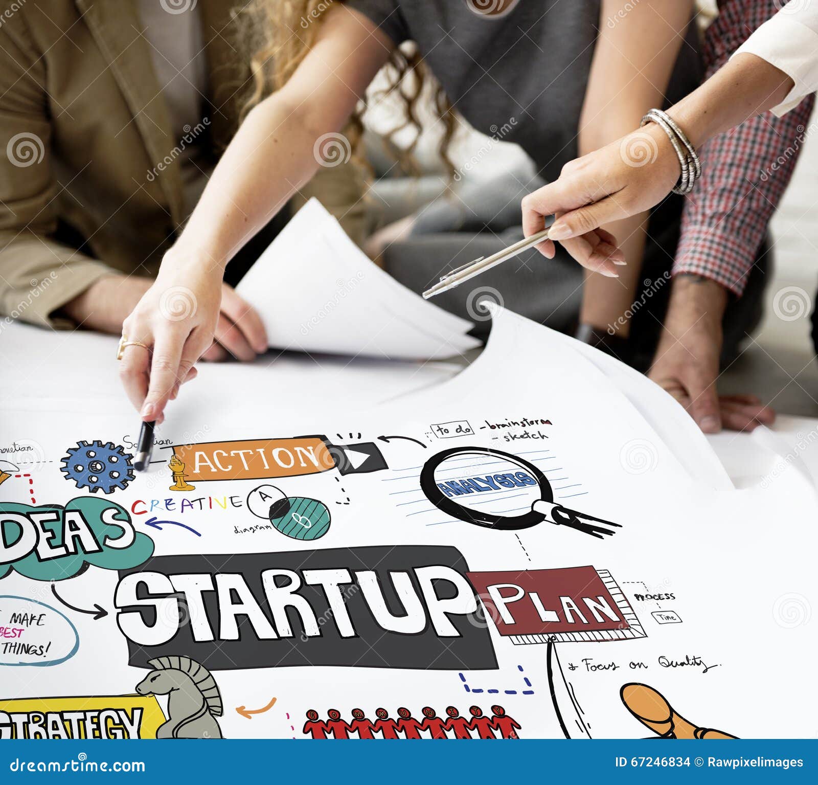 Start Up Strategy Creative Launch Opportunity Concept Stock Photo ...
