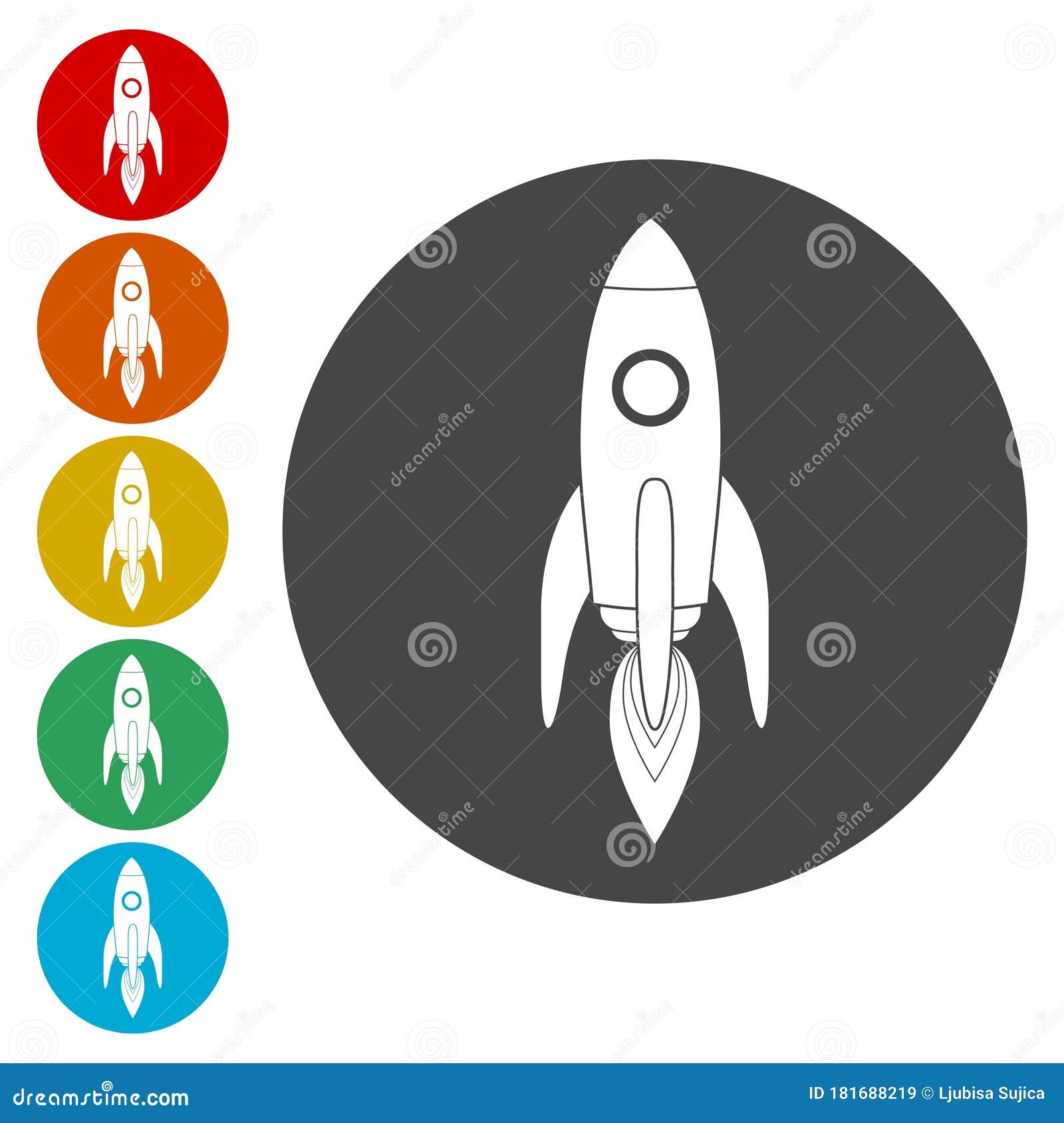 Start Up Symbol Space Rocket Ship Sky, Space Shuttle Rocket Icon Stock ...